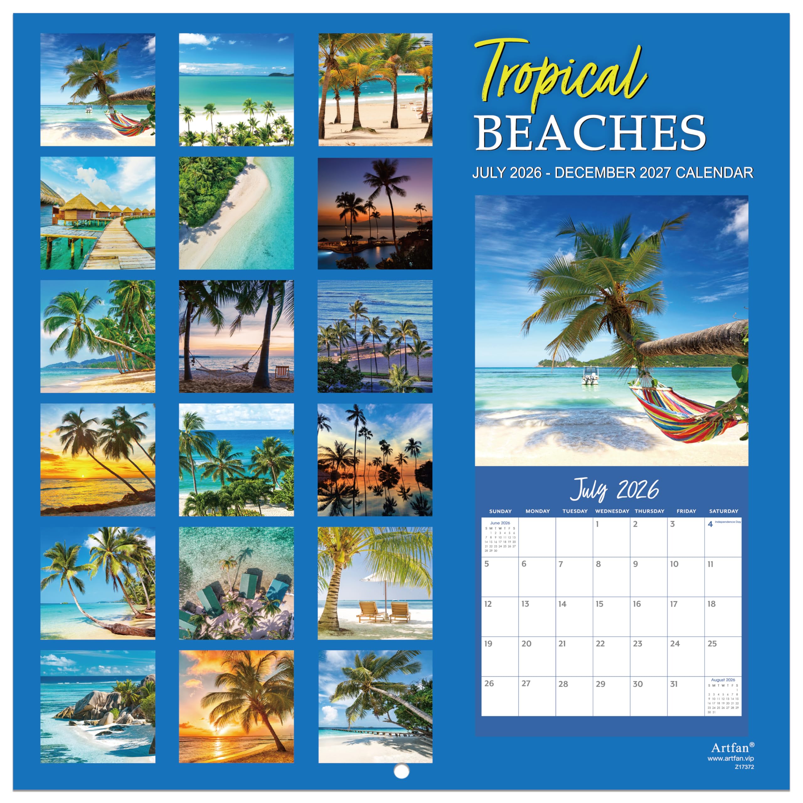 Snapklik.com : Calendar 2026-2027 - 18 Months Wall Calendar 2026-2027 ...