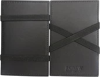 J Crew Magic Wallet de piel para hombre, color negro : Amazon.com.mx ...