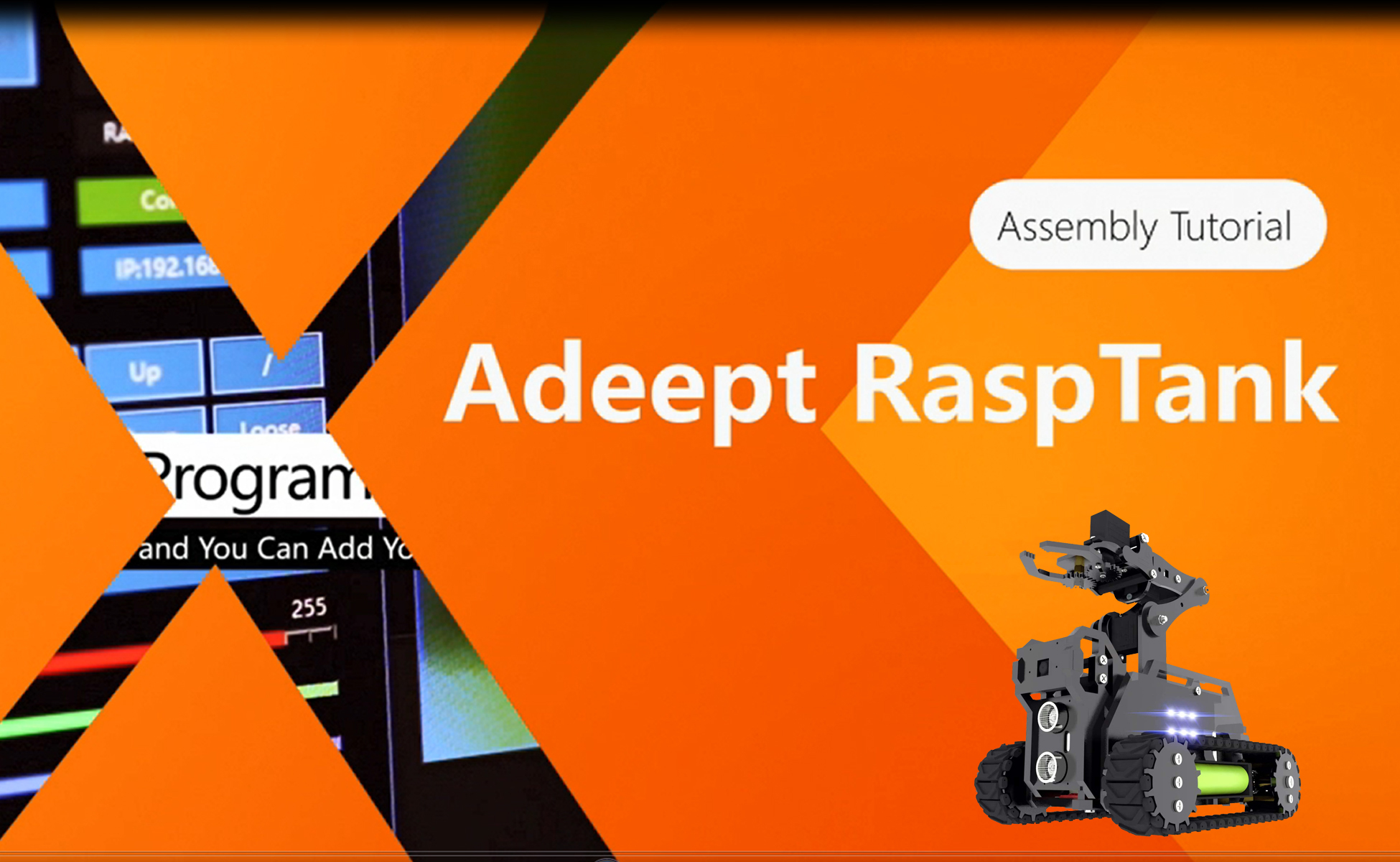 Watch Adeept RaspTank Assembly Tutorial on Amazon Live