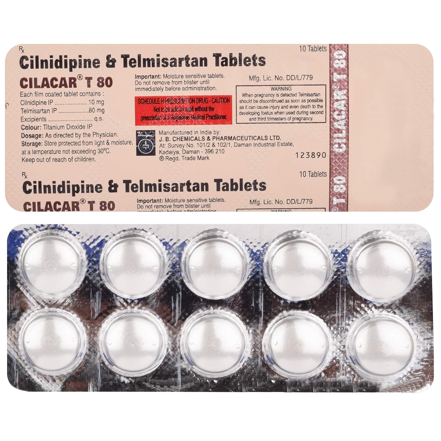 Cilacar T 80 - Strip of 10 Tablets : Amazon.in: Health & Personal Care