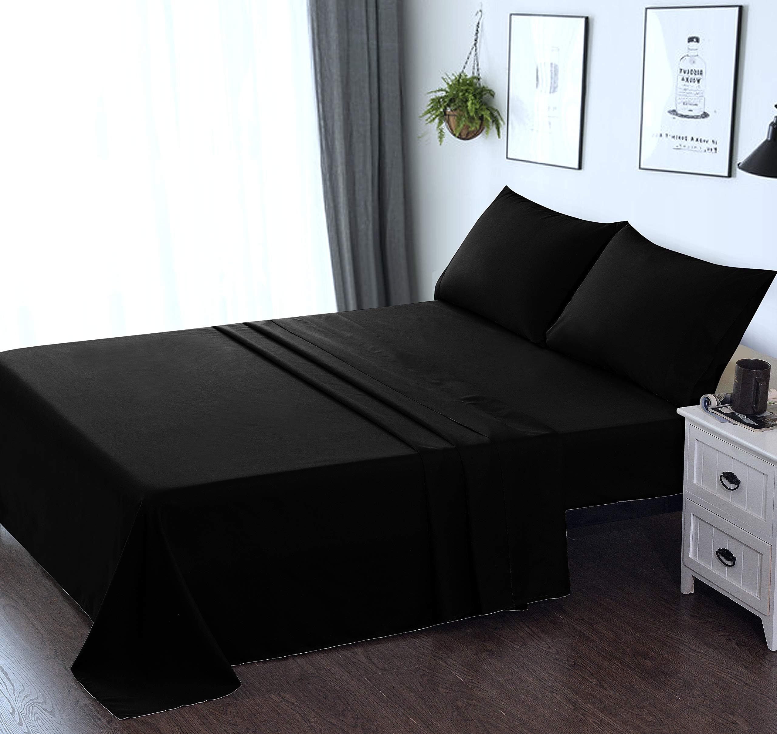 Amazon.com: Steve Madden Microfiber Sheet Set, Queen, Blue : Home & Kitchen
