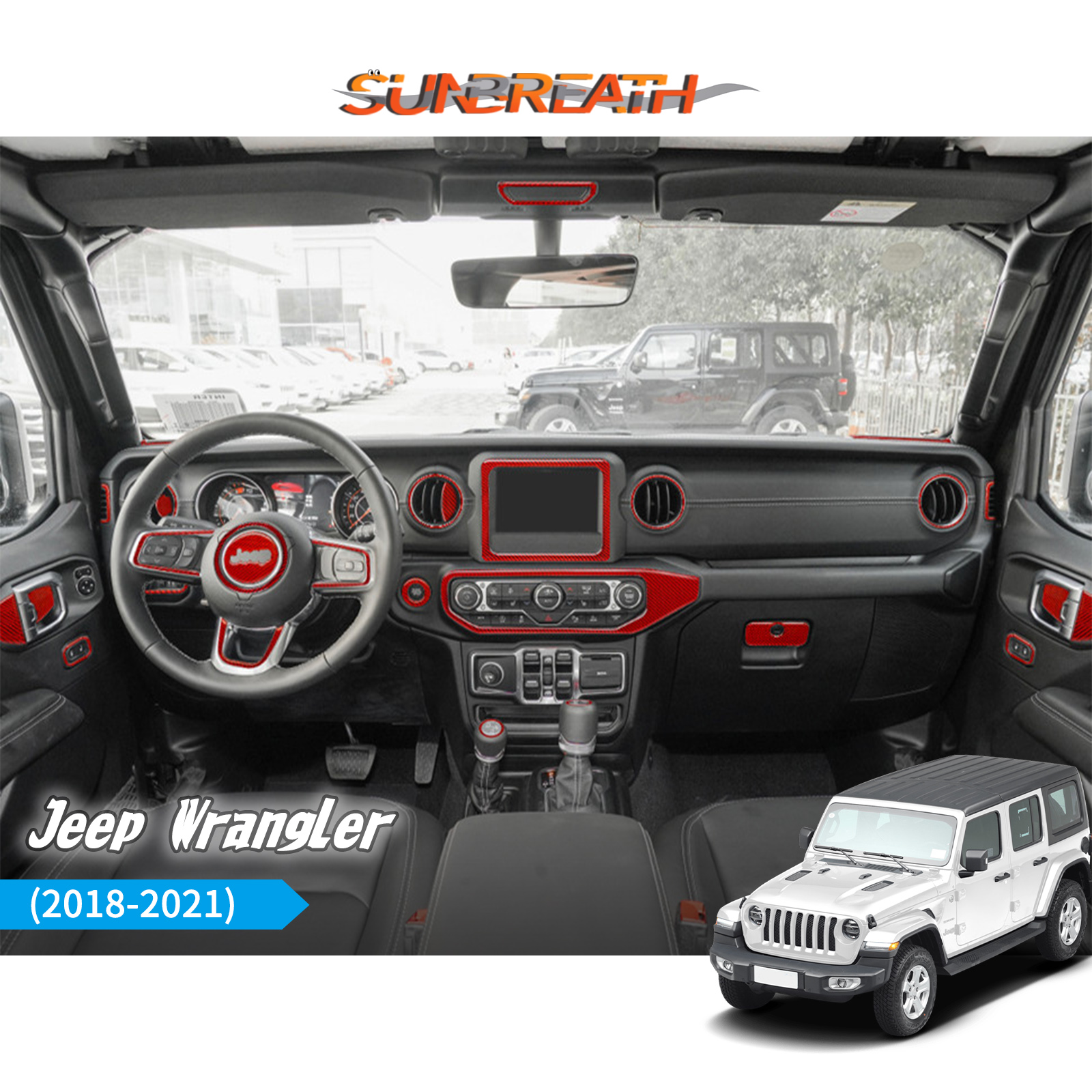 Watch Jeep Wrangler carbon fiber interior stickers on Amazon Live