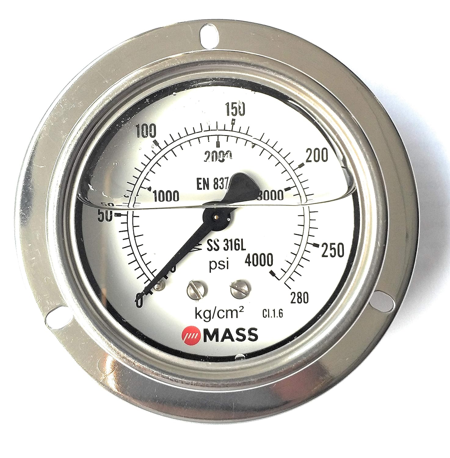MASS Pressure Gauge 63mm 2 5 Inch Dial 0 280 Kg cm2 bar 1 4 BSP MASS Pressure Gauge 63mm 2 5 Inch Dial 0 280 Kg cm2 bar 1 4 BSP