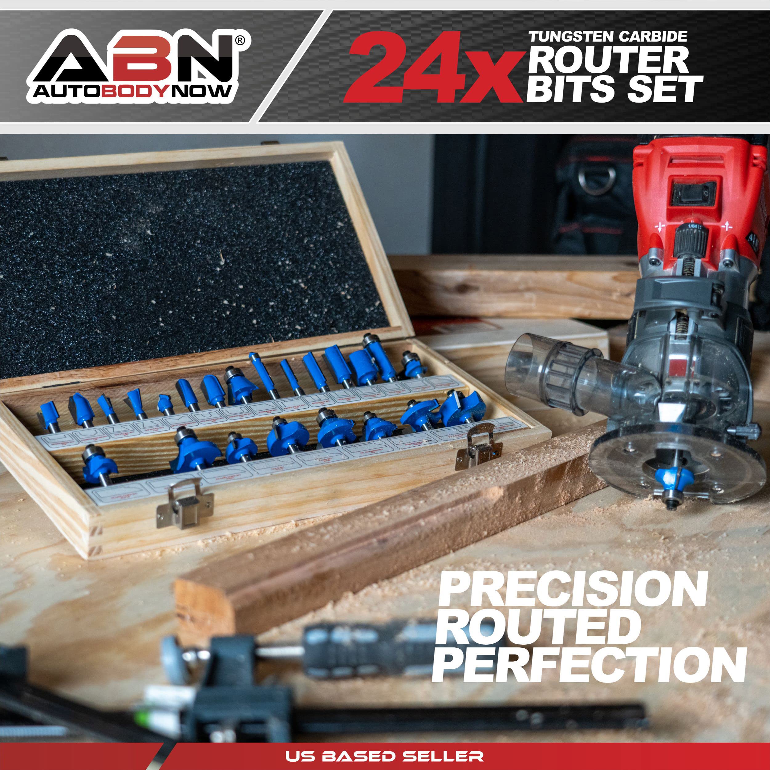 Snapklik.com : Tungsten Carbide Router Bit Set - 24 Piece Router Set 1 ...