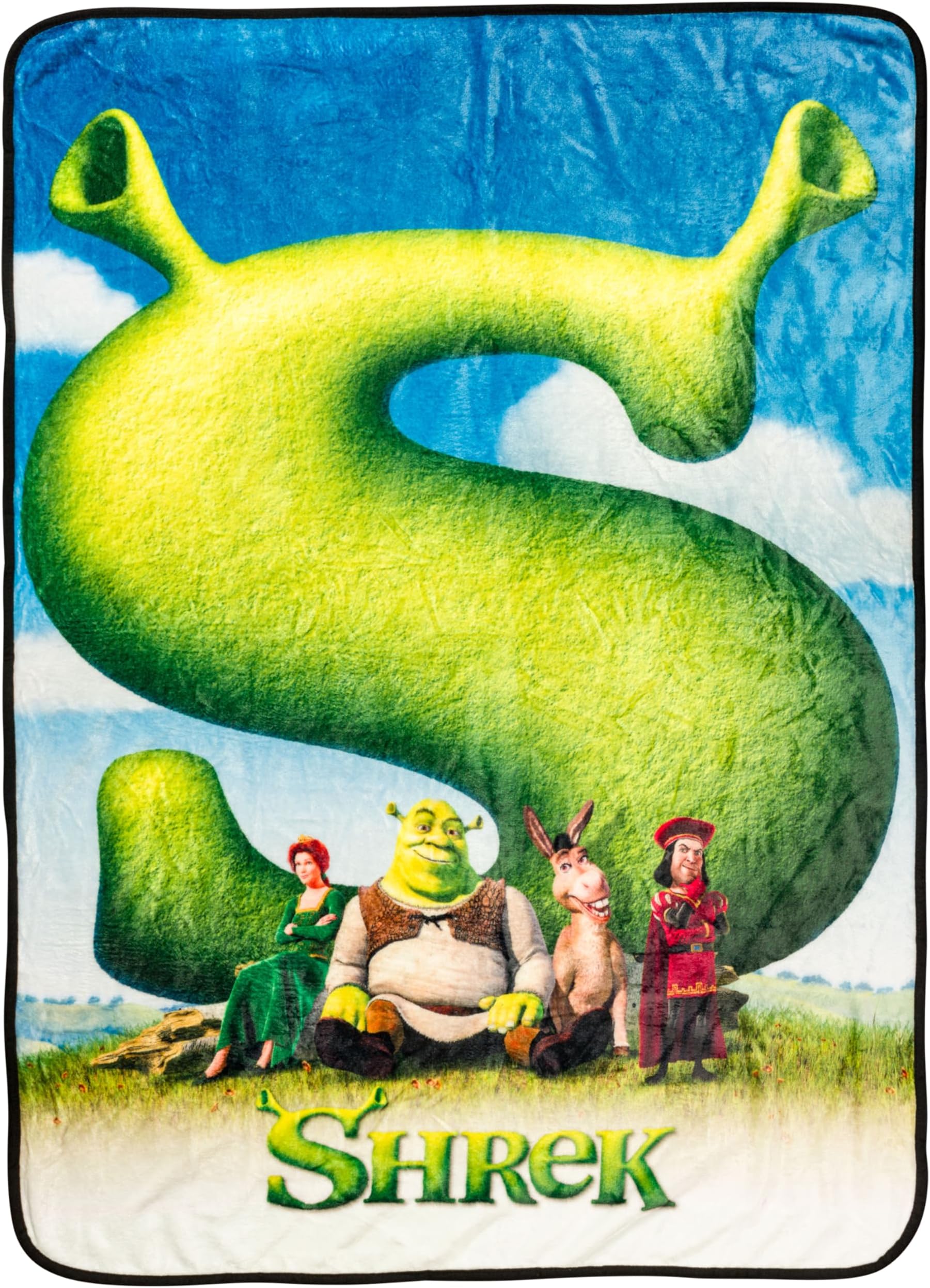 Amazon.com: Shrek Merry Shrekmas Trio Donkey Puss in Boots Throw ...