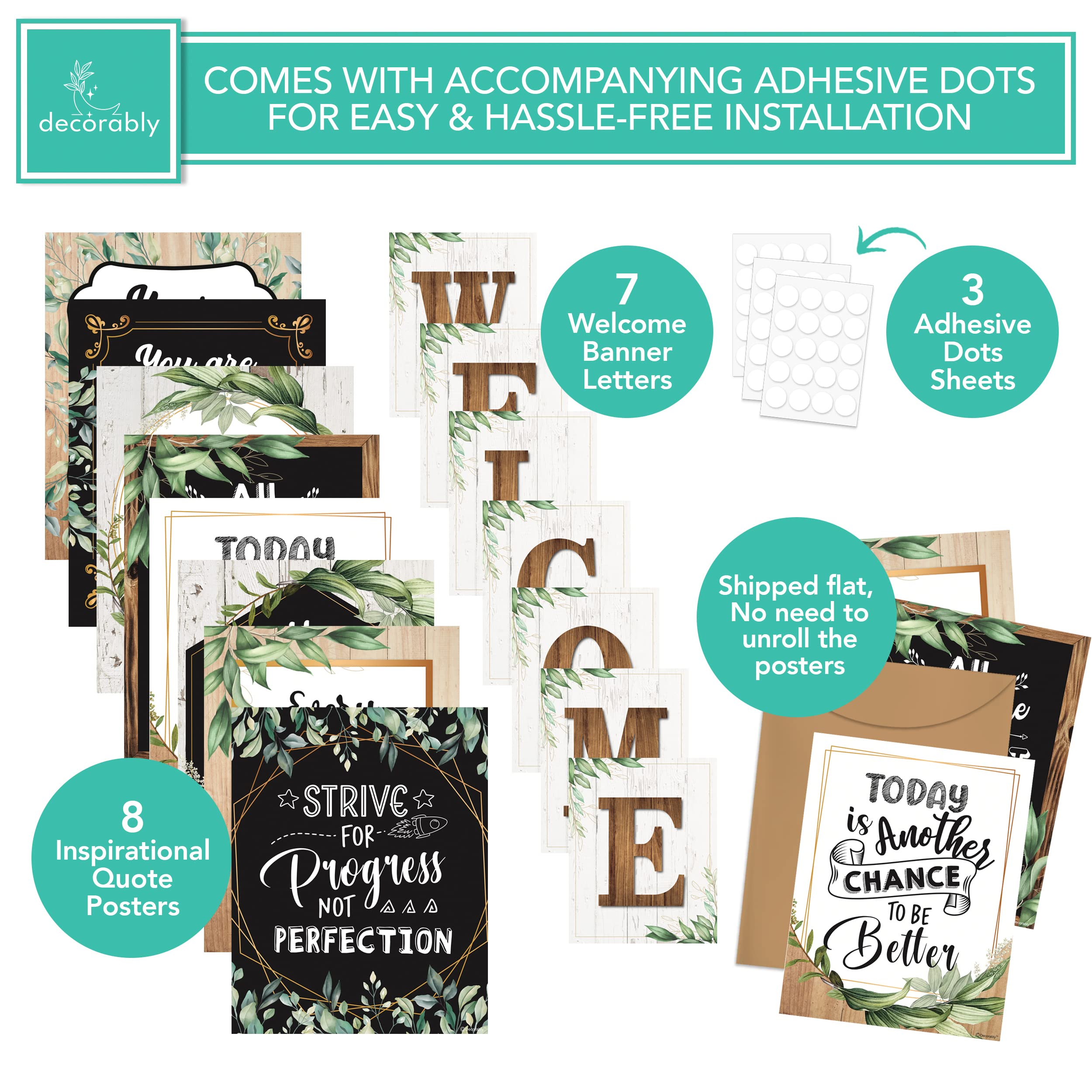 Snapklik.com : Decorably Welcome Posters For Classroom - 15 Modern ...