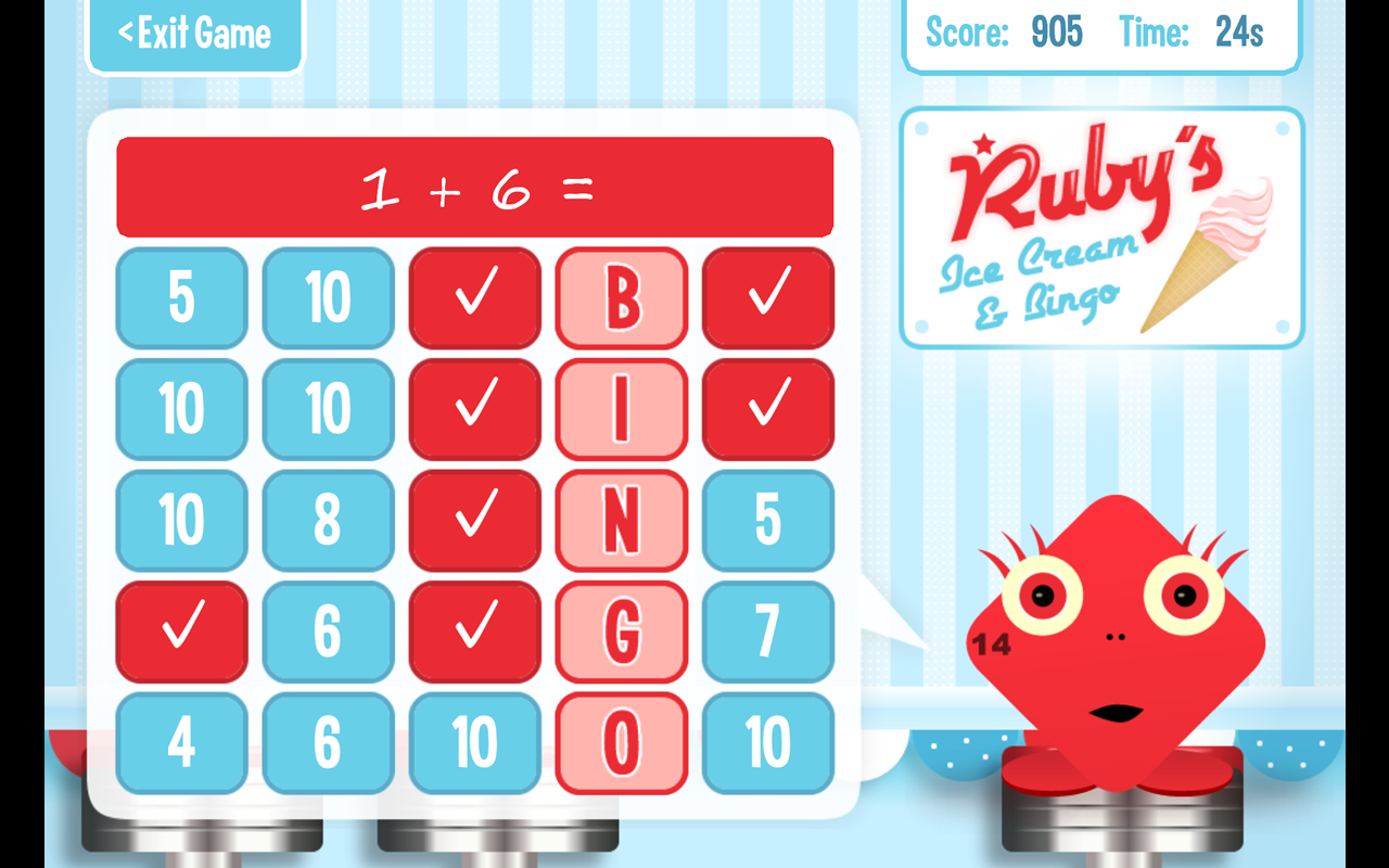 Squeebles Maths Bingo - App on Amazon Appstore