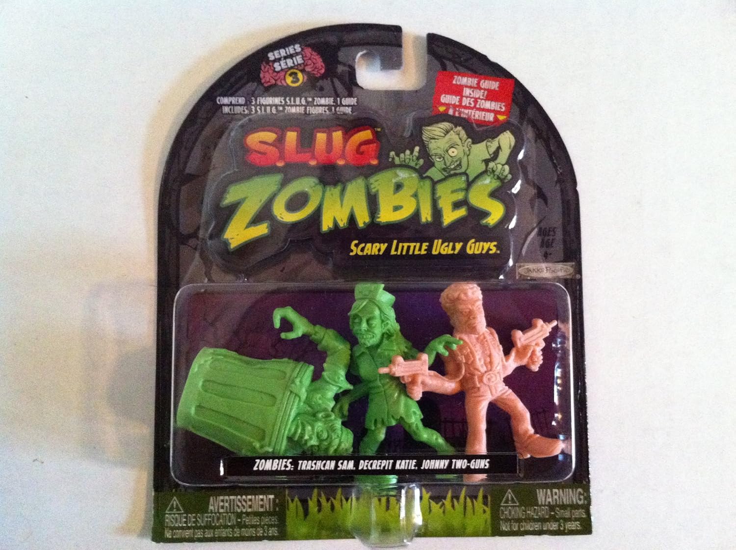 Amazon.com: S.L.U.G (Slug) Zombies 3 Pack Series 3 Trash Can Sam ...