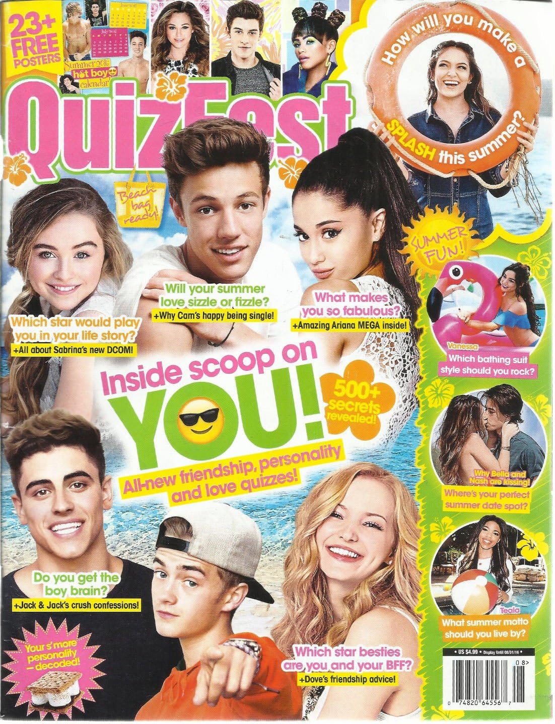 Amazon.com: QUIZ FEST MAGAZINE, ISSUE, 2016 INSIDE SCOOP ON YOU ! * 23 ...