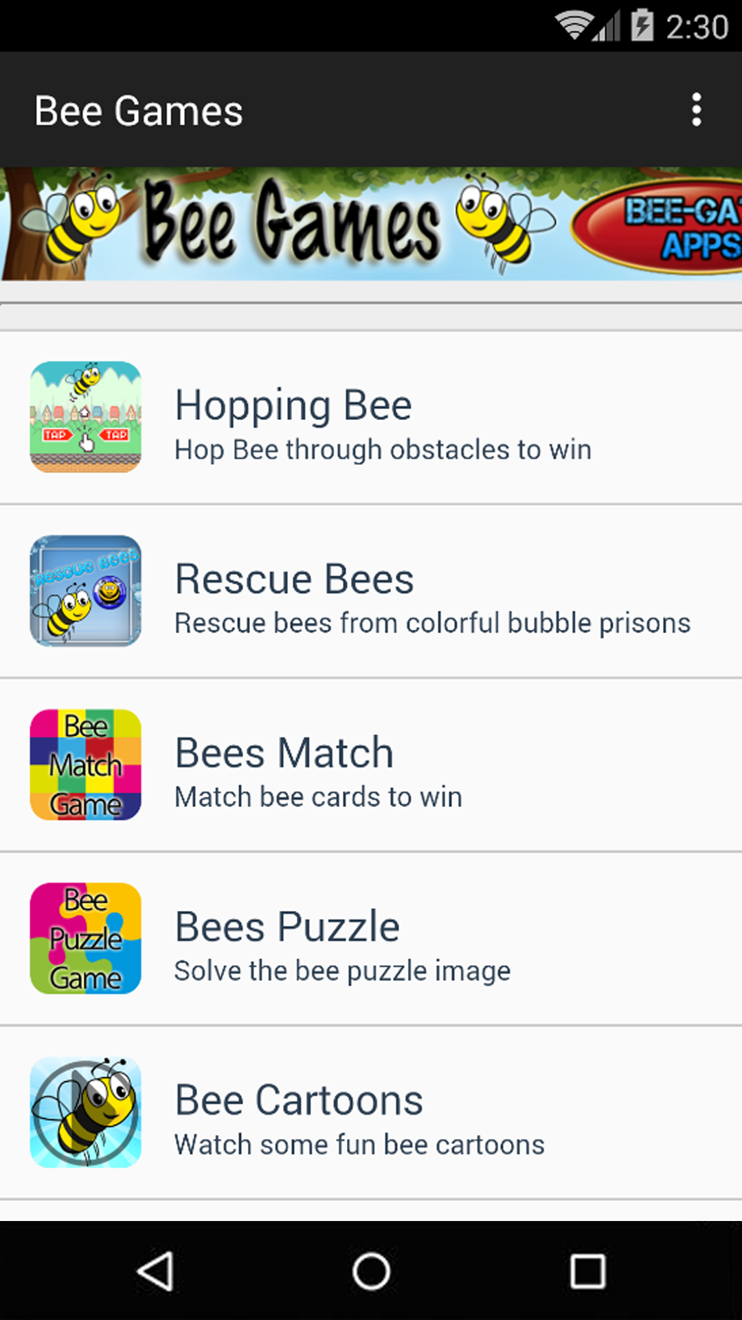 Bee Games for Kids Free - App on Amazon Appstore