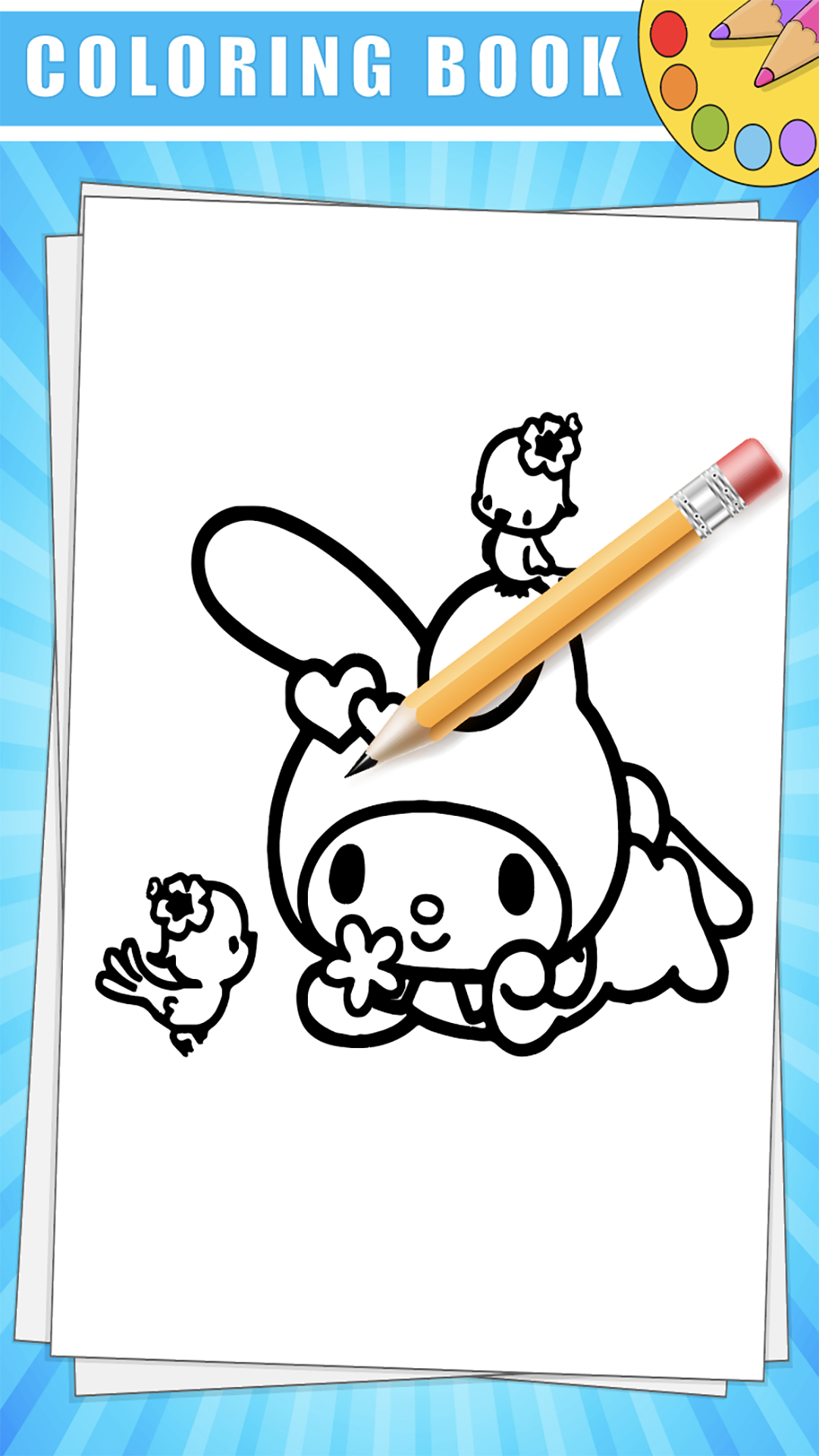 Kawaii My Melody coloring book Drawing - App on Amazon Appstore