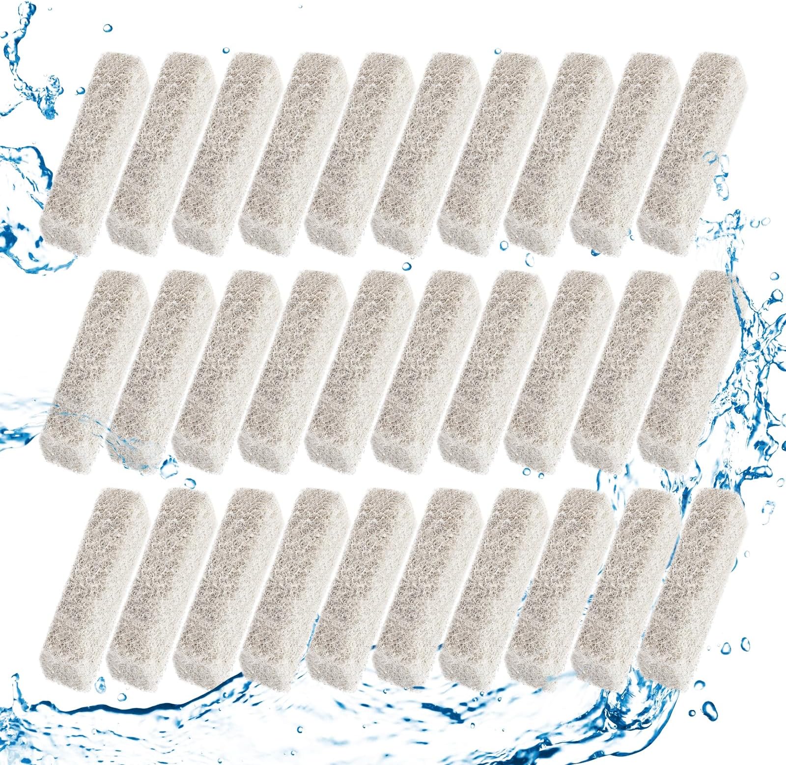 Amazon.com : Iffitya 30 Count Ammonia Reducer Filter Pads, Fish Tank ...