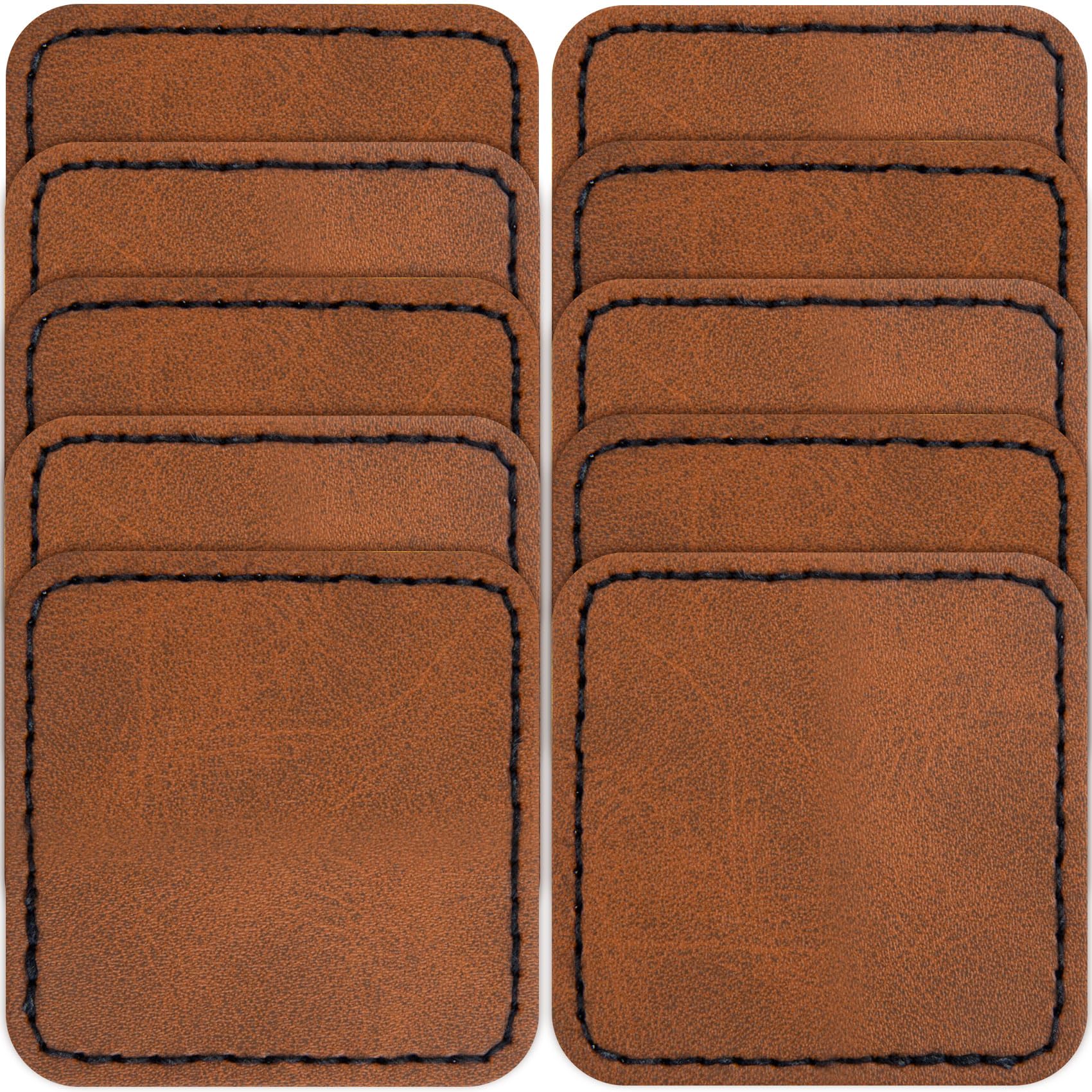 Amazon.com: SmallCat 10 PCS Square Leather Patches for Hats, Iron on ...