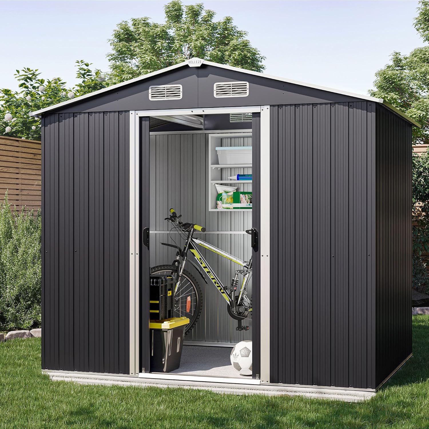 BELLEZE 8 x 6 FT Weatherproof Garden Storage Shed, Philippines | Ubuy