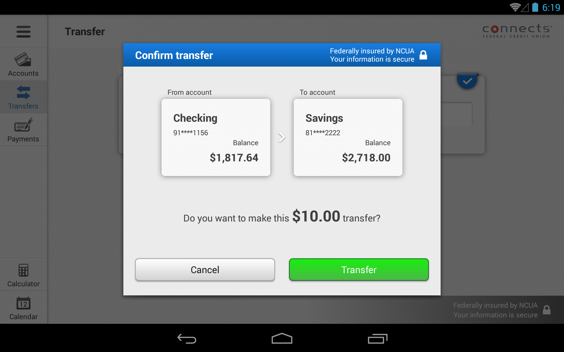 Connects FCU Tablet Banking - App on Amazon Appstore