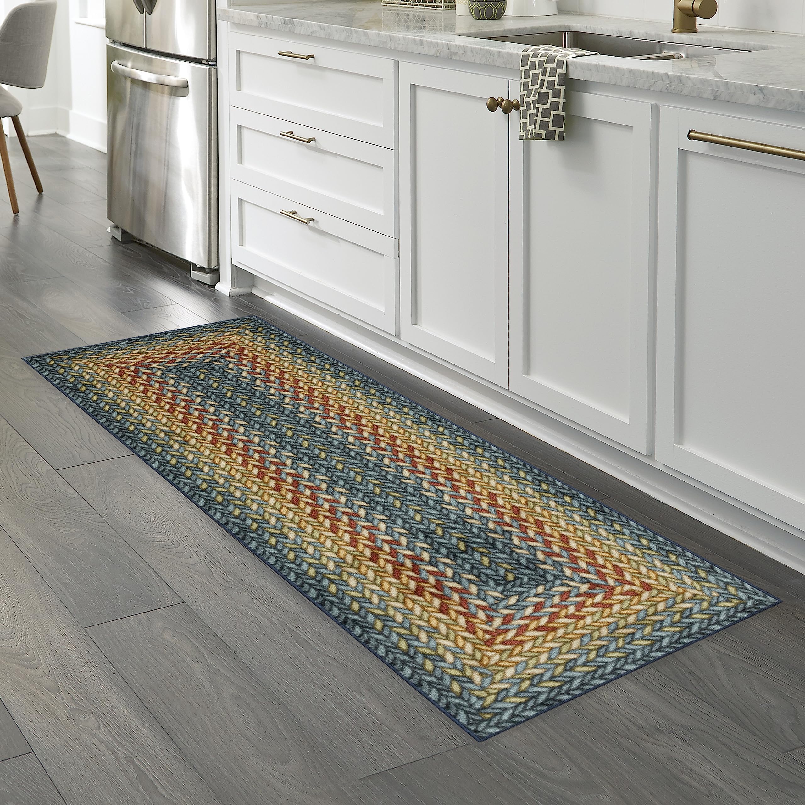 Amazon.com: Maples Rugs Distressed Lexington Non Slip Runner Rug For ...