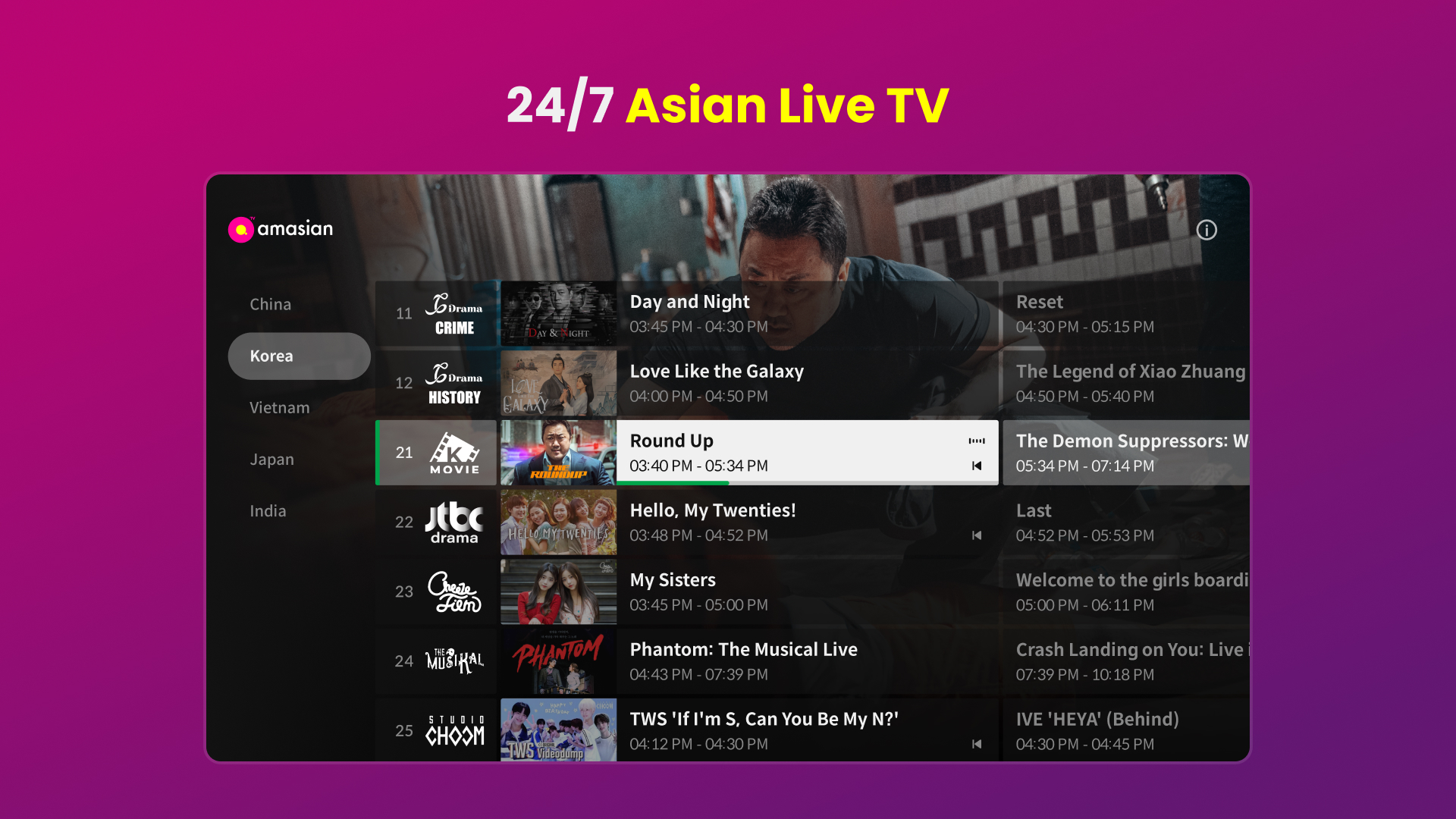 Amasian TV: Live TV & Movies - App on Amazon Appstore