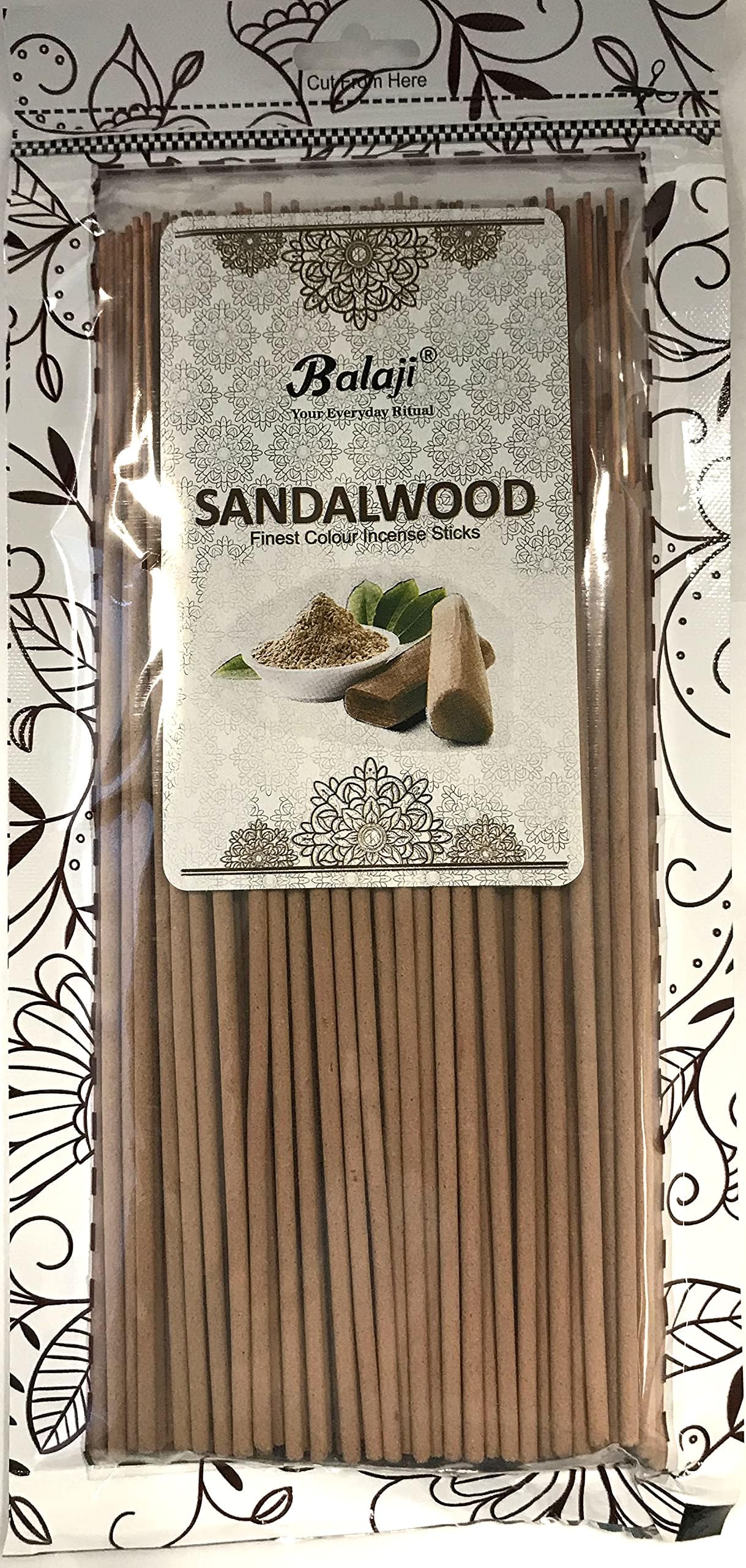 Amazon.com: Incense Chandan - Pure Mysore Sandal Sticks - Balaji ...