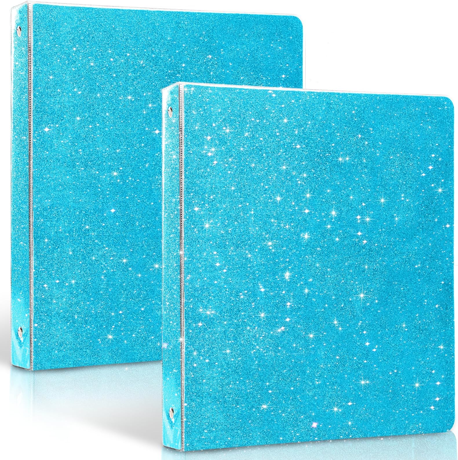 Amazon.com : Geyoga 10 Pieces 3 Rings Binder Glitter 1 Inch Round Ring ...