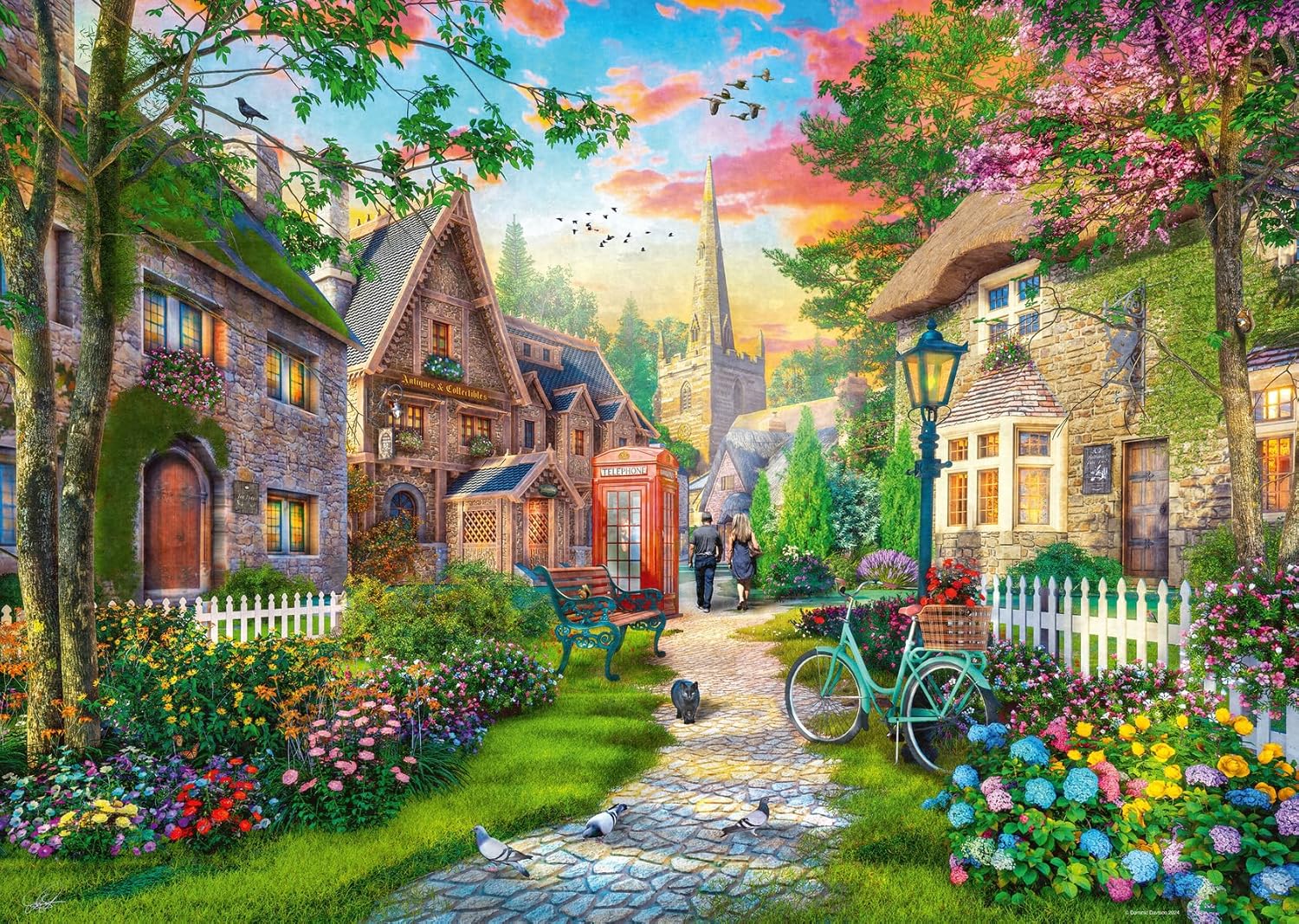 Amazon.com: Ravensburger - Church Lane - 1000 Piece Jigsaw Puzzle ...