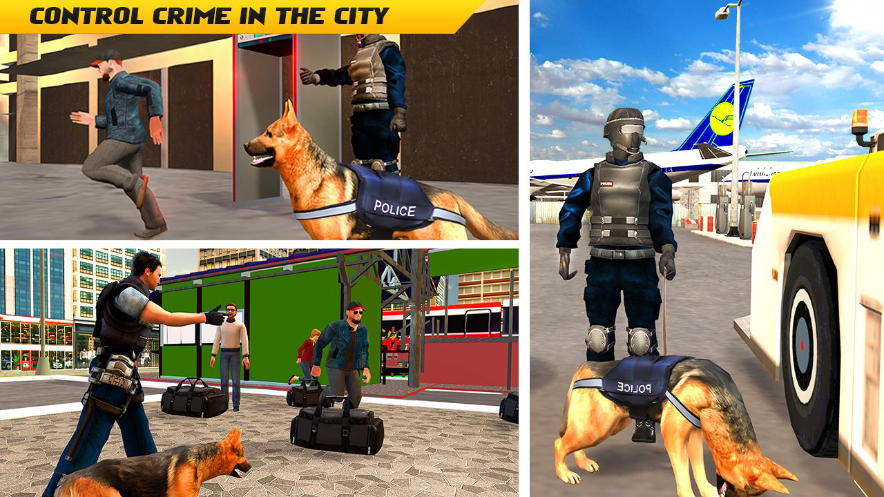 Police Dog n Police Car Rush Chase Crime City Gangsters Attack: Cops ...