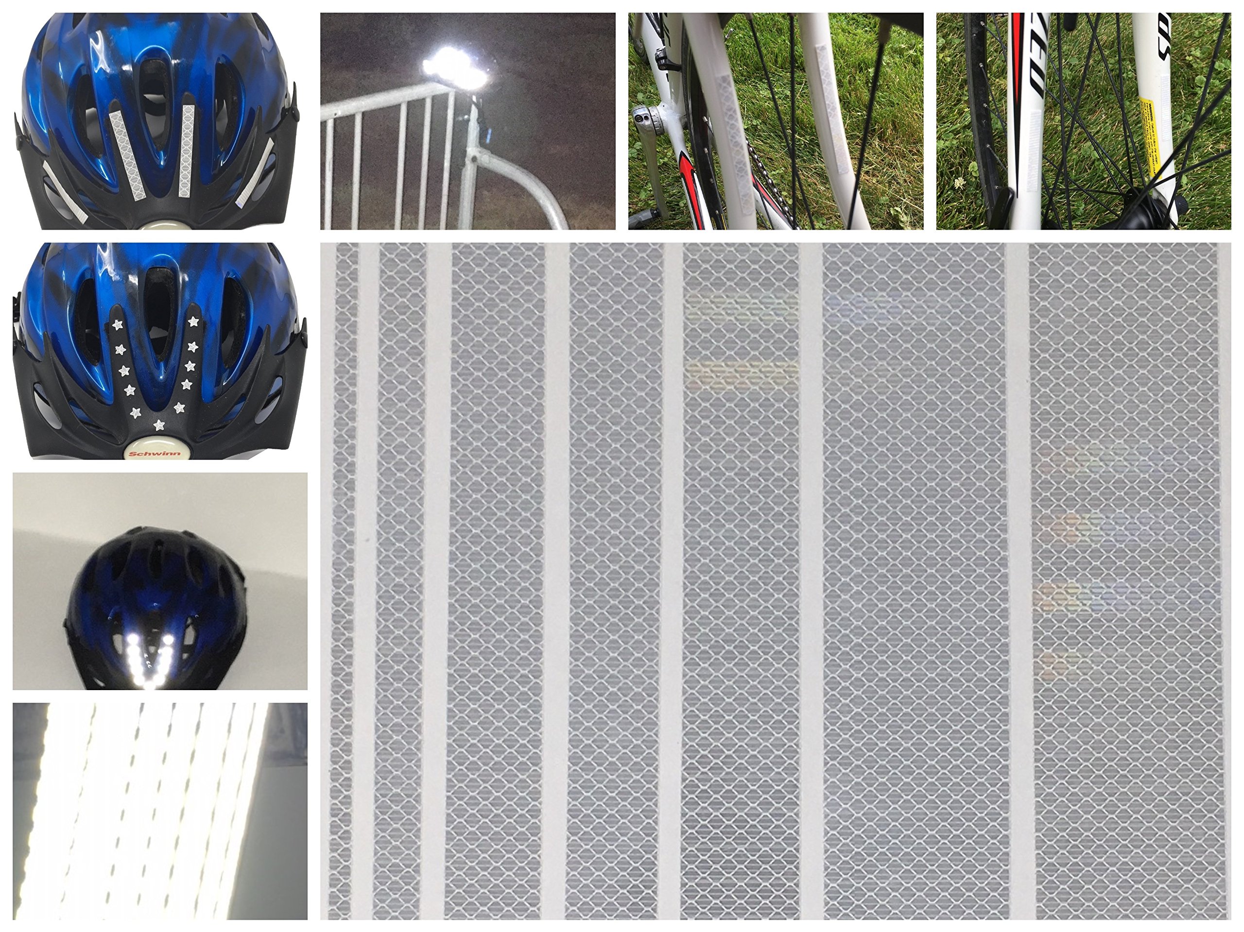 Buy Qbc Craft High Intensity Reflective Sticker Decals 7 Piece Bicycle ...