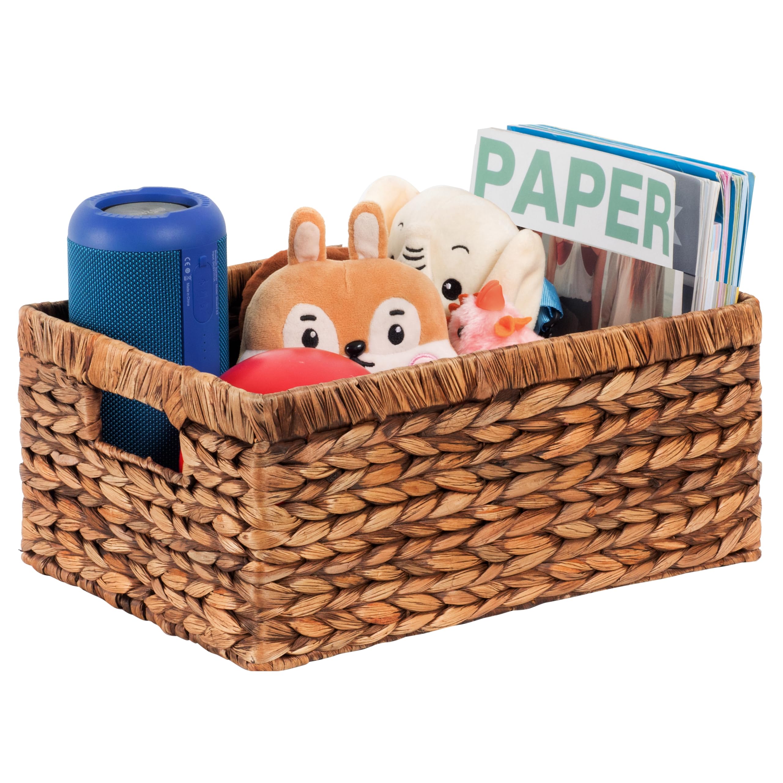 Amazon.com: CENBOSS Wicker Baskets (Large, Brown Wash, 1PC) Rattan ...