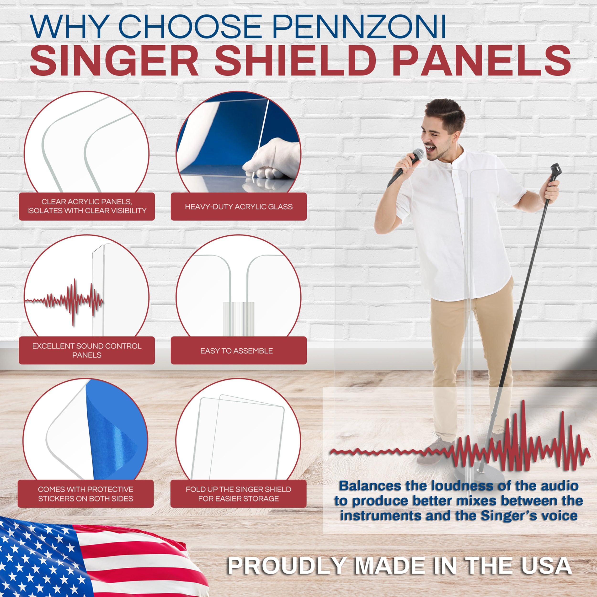 Snapklik.com : Singer Shield, Singer Shield Panels w/Chrome Hinges, 2 ...