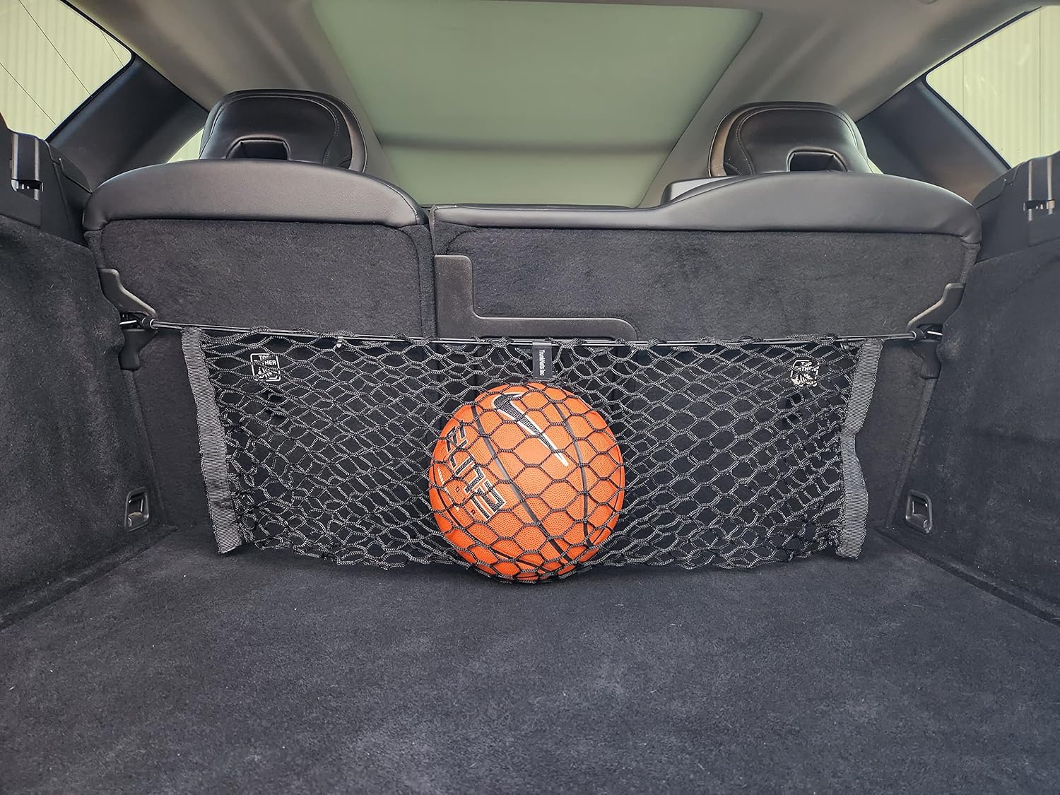 Amazon.com: Rear Envelope Style Automotive Elastic Trunk Mesh Cargo Net ...