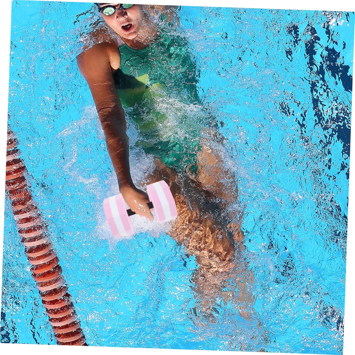 FOYTOKI Water Sports Dumbbells Pool Weights Workout Dumbbell Foam ...