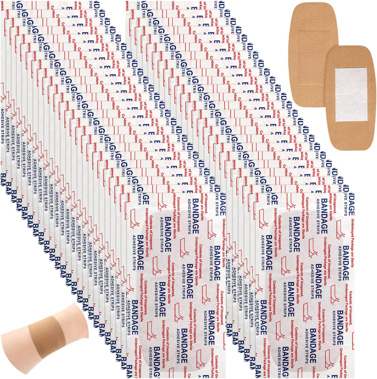 Amazon.com: Flex-Band Bandages - Large Fingertip , 50 unts : Health ...