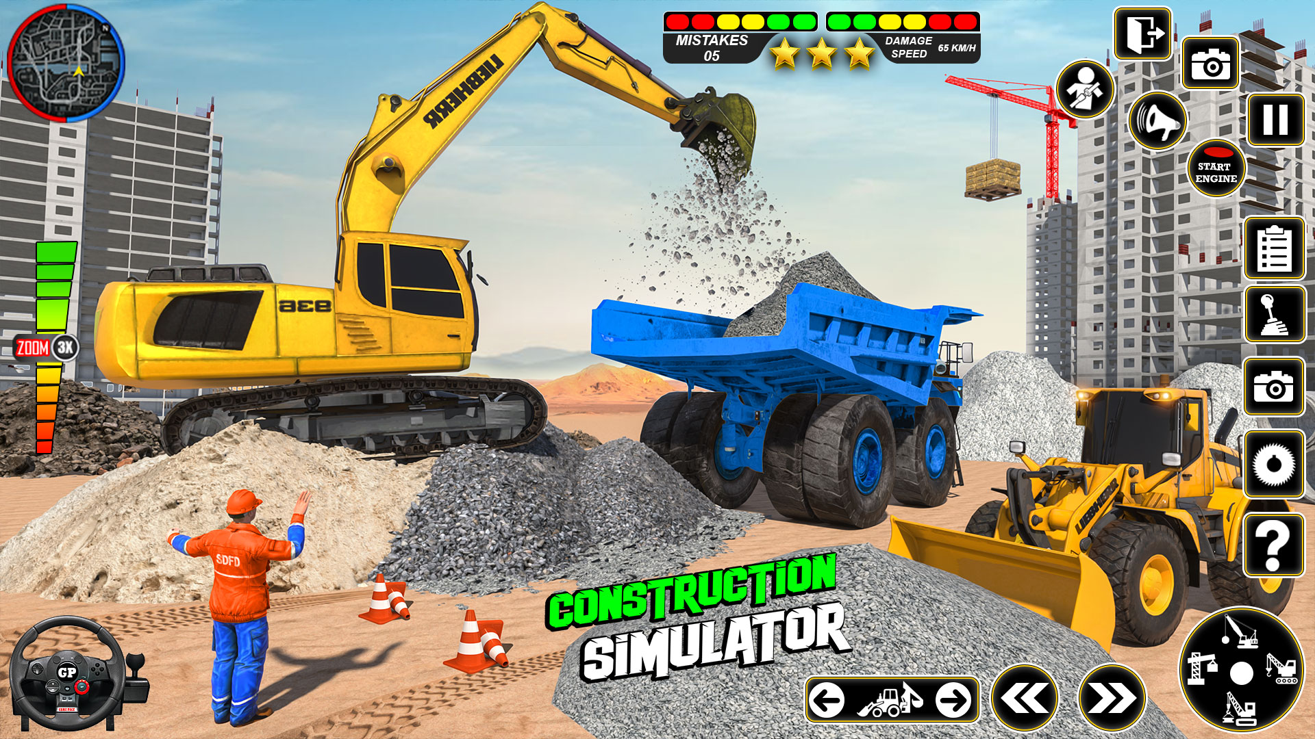 Snow Offroad Construction Game JCB Grand Construction Simulator Game ...