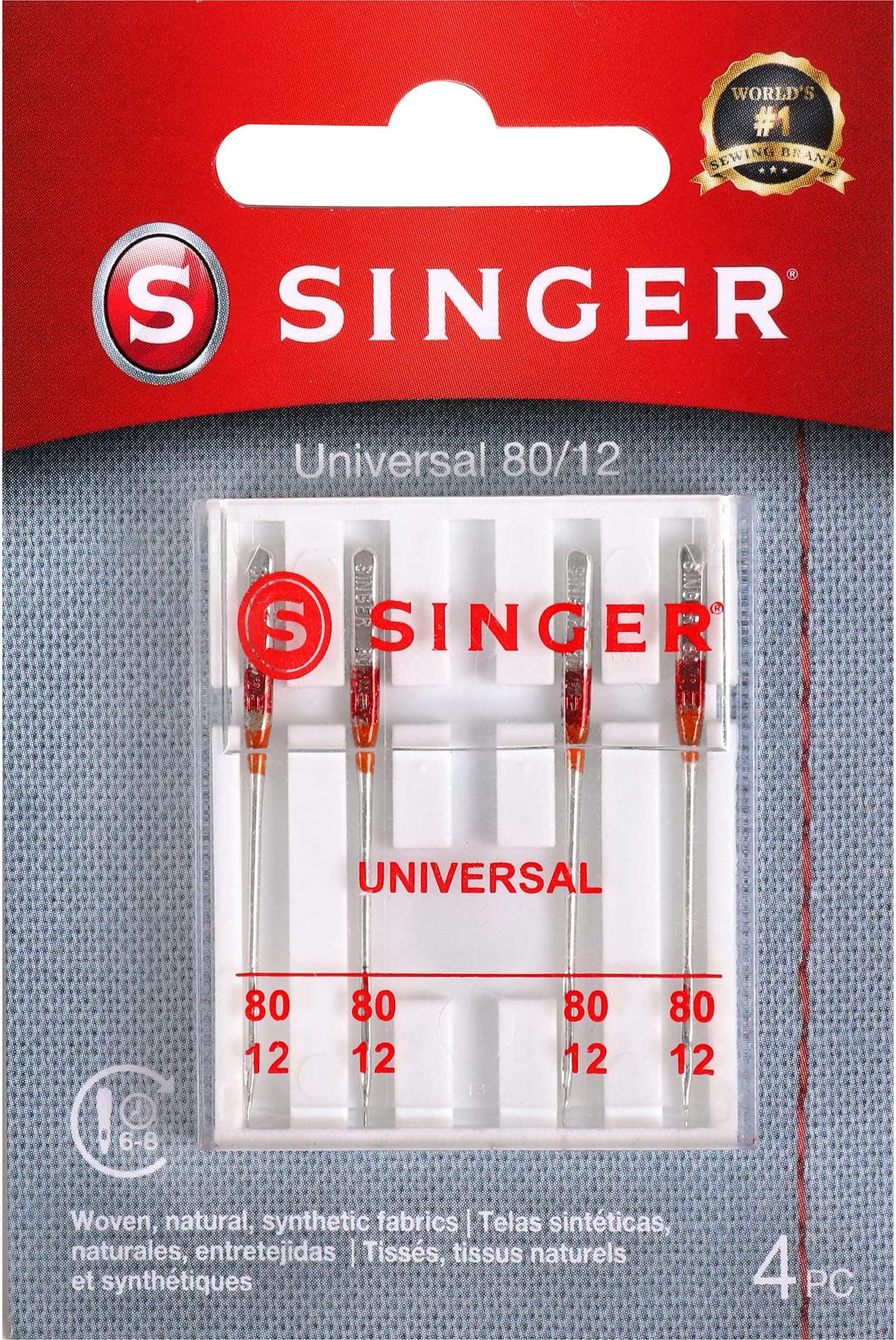 Amazon.com: SINGER Universal Embroidery Sewing Machine Needles, 80/11