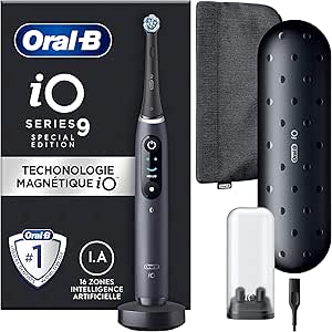 Oral-B iO Series 9 Special Edition, elektrische Zahnbürste, Bluetooth verbunden, 7 Bürsten-Modi ...
