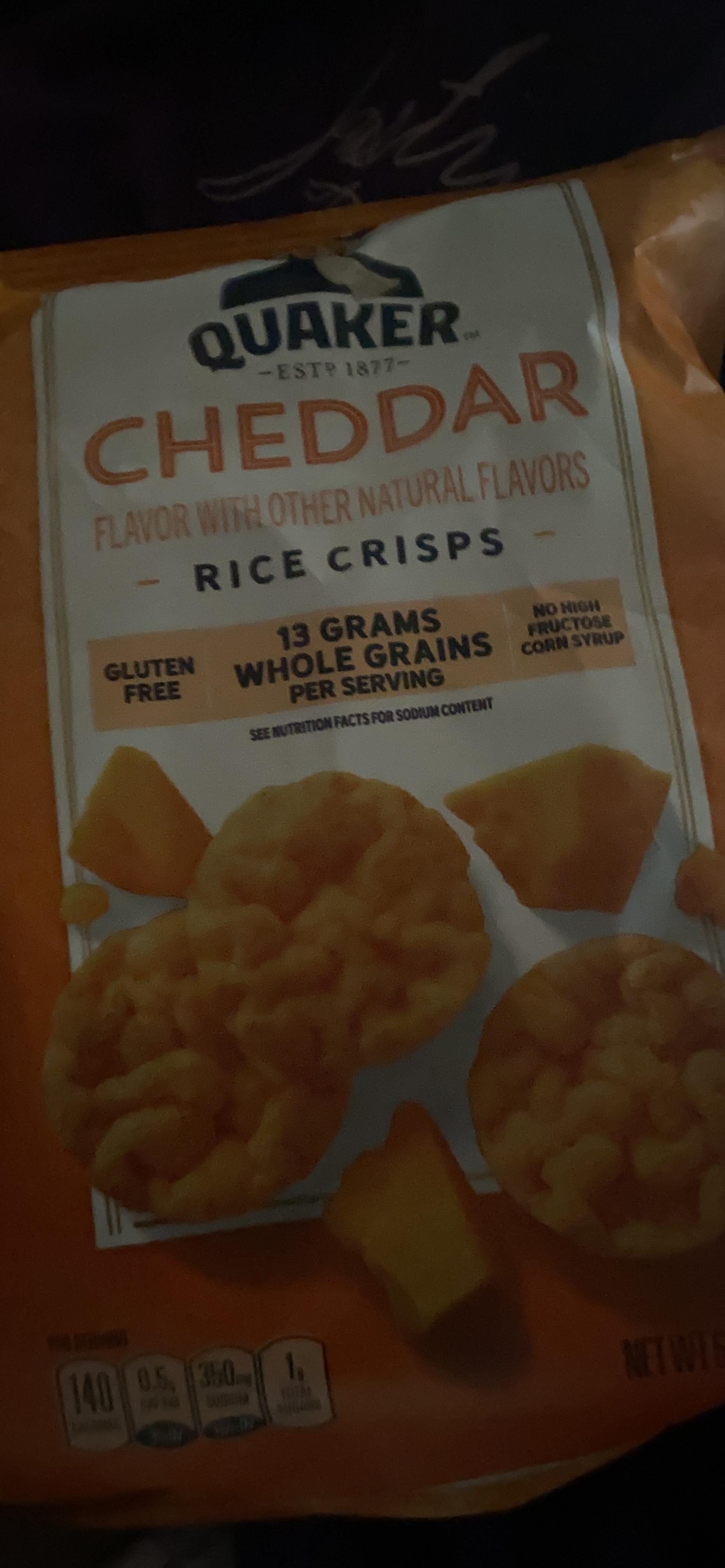 Amazon.com: Quaker Rice Crisps Cheddar, 6.06 Oz : Grocery & Gourmet Food