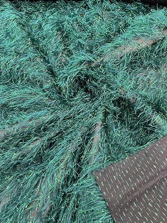 Amazon.com: Backdrop King Inc, Eyelash Fringe Metallic Fabric - Hanging ...