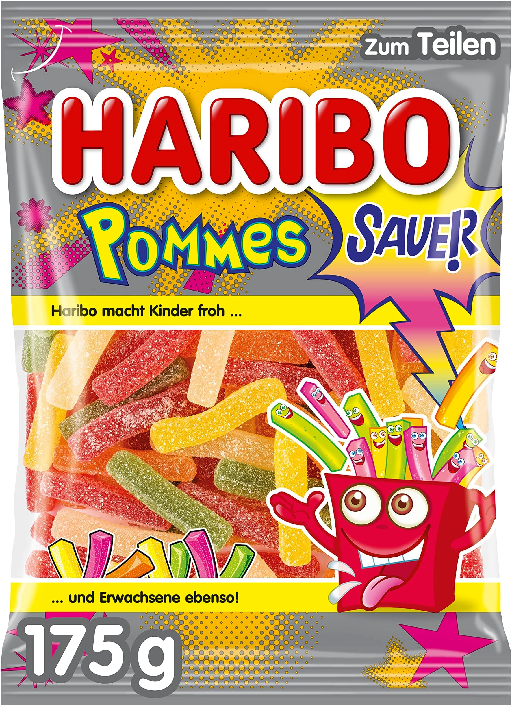 Amazon.com : HARIBO Candy | HARIBO Fries Sour | HARIBO Gummies | HARIBO ...