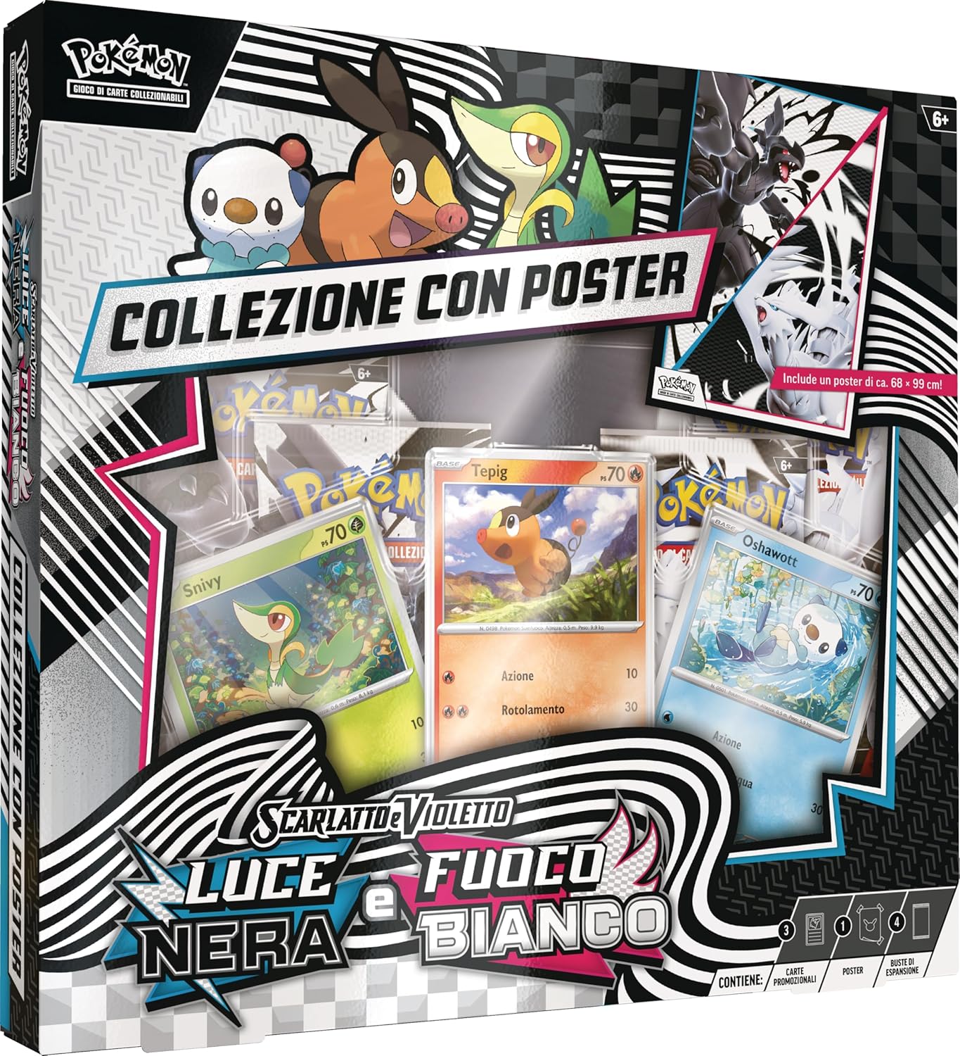 Pokémon: collezione con poster Unima del GCC (tre carte promozionali ...