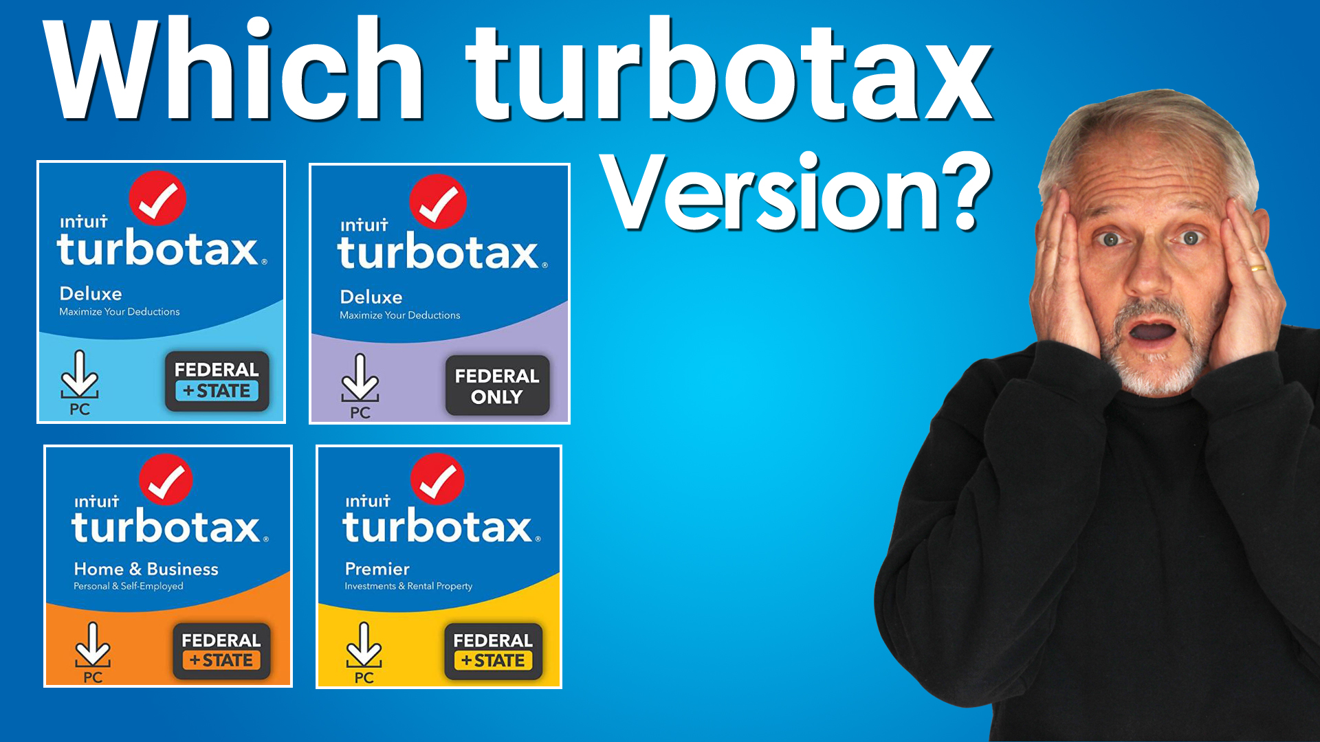 Watch Turbotax Deluxe, Basic, Home & Business, Premier, Which One? on ...