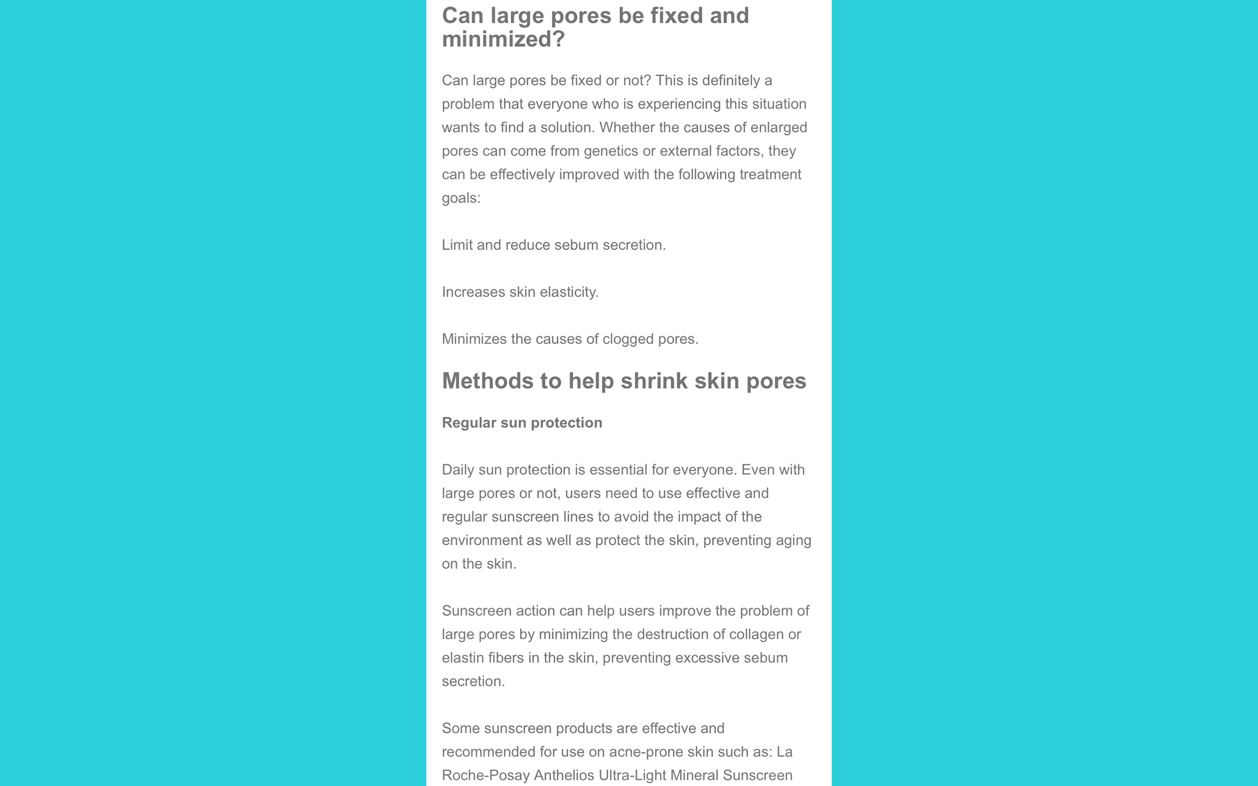 HOW TO FIX LARGE PORES GUIDE - App on Amazon Appstore