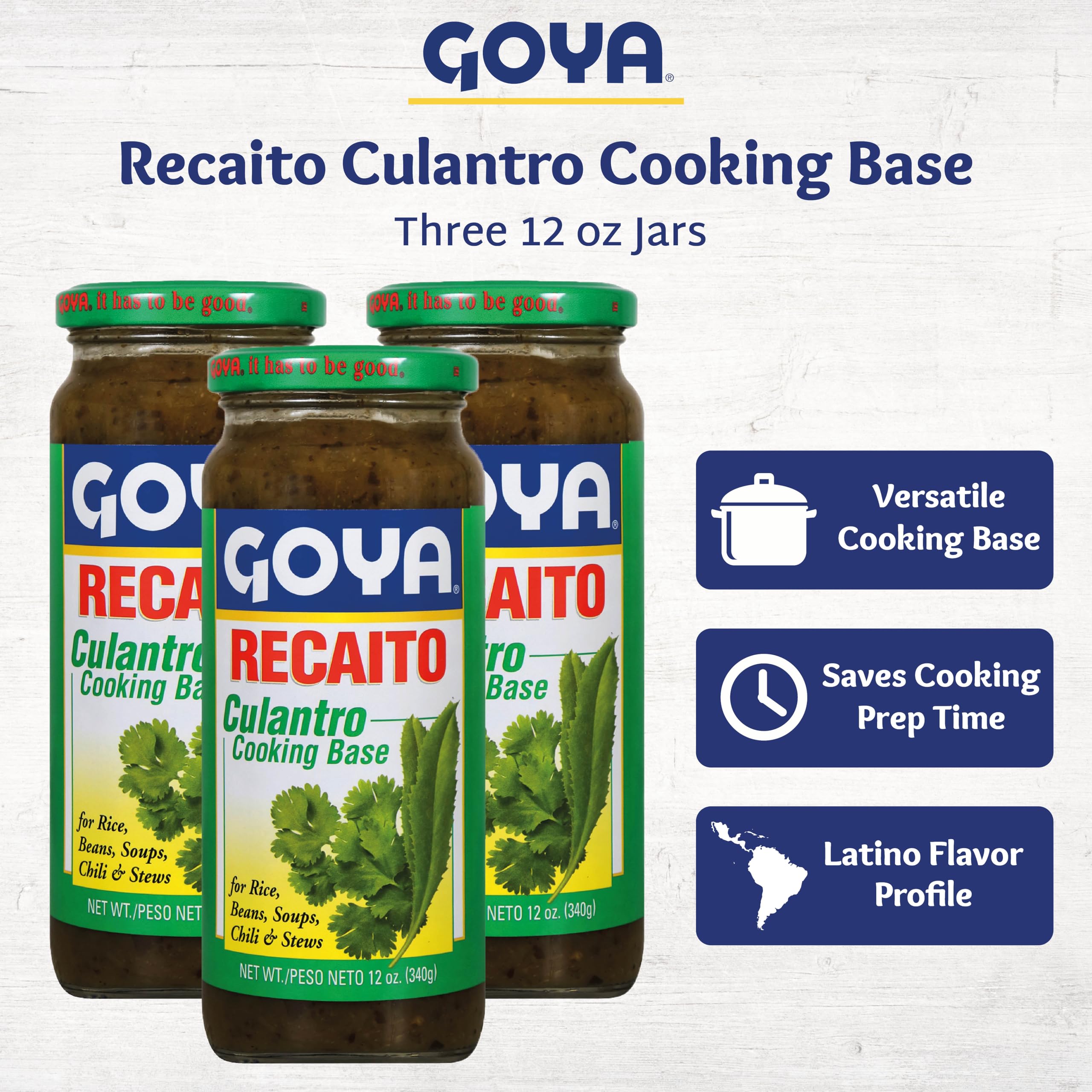 Snapklik.com : Goya Recaito Culantro Base Cooking 12 Ounces