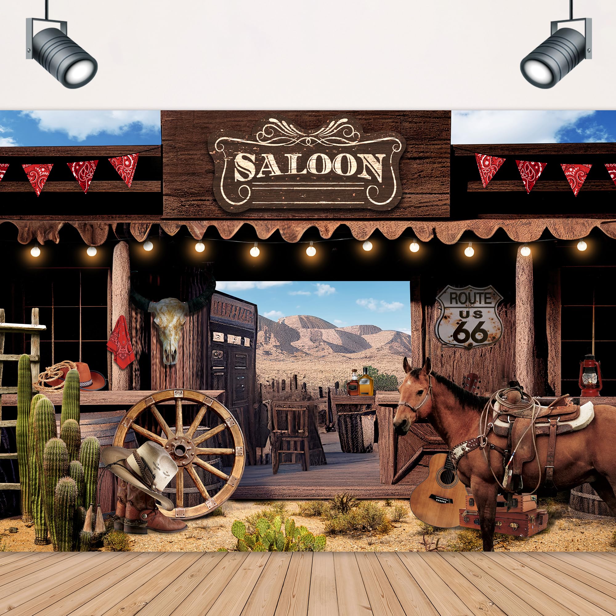 Amazon.com : LIGHTINHOME Western Backdrop 7Wx5H Feet Vintage Wild West ...