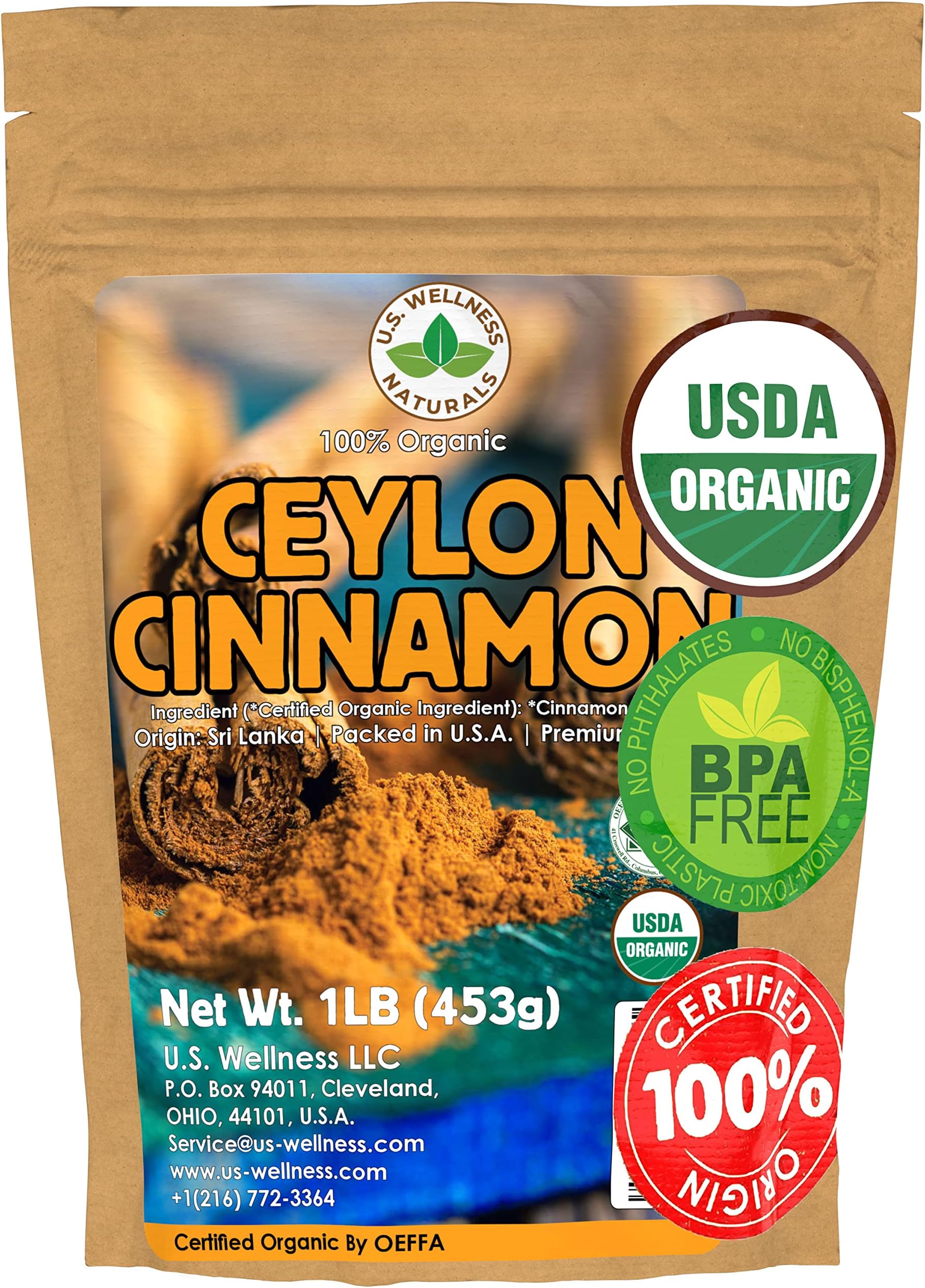 Amazon.com : Sadaf Cinnamon Ground - Cinnamon Powder for Cooking and ...