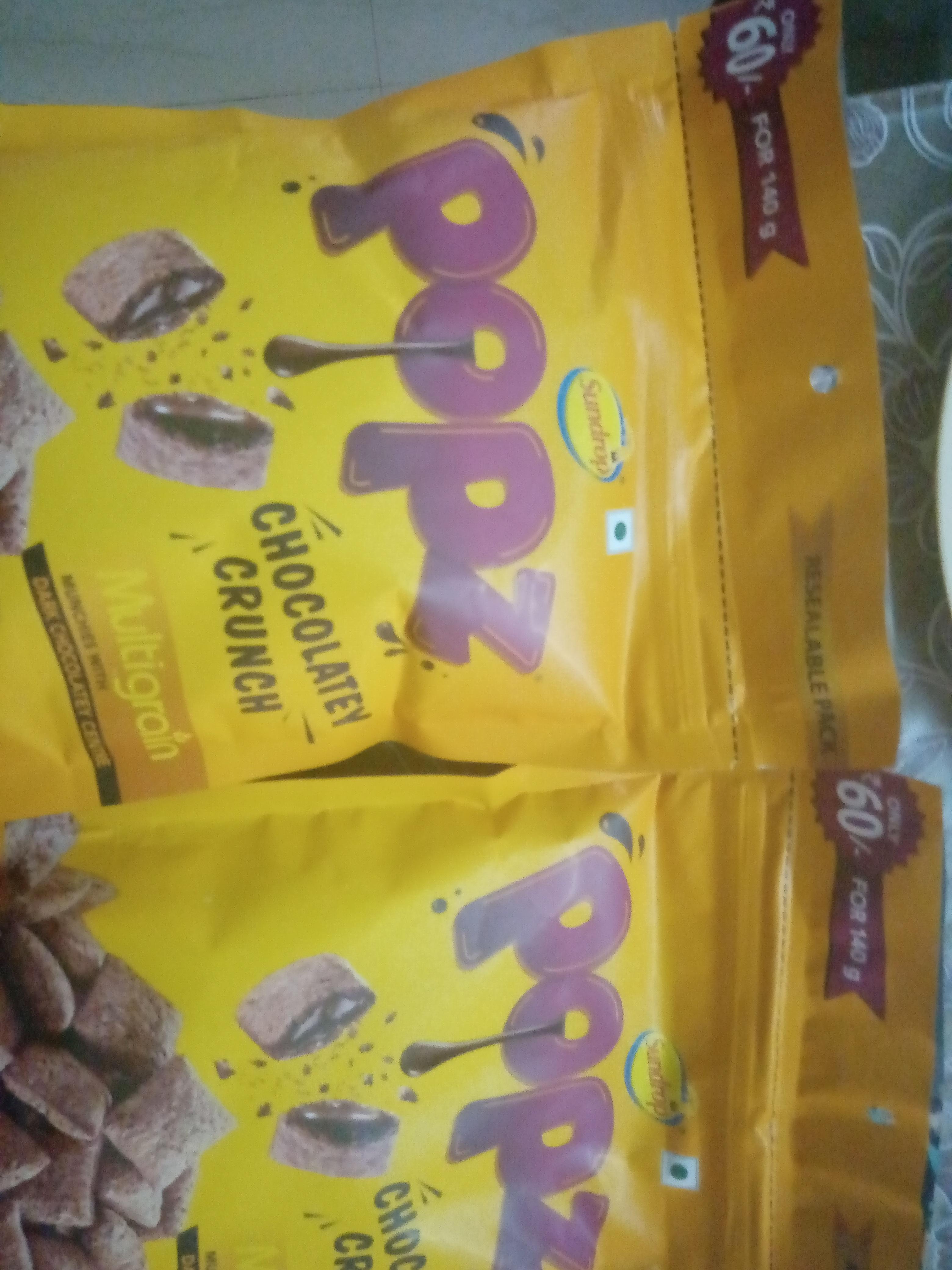 Sundrop Chocolate Popz , Multigrain Crunchy Chocofills-125 Grams ...