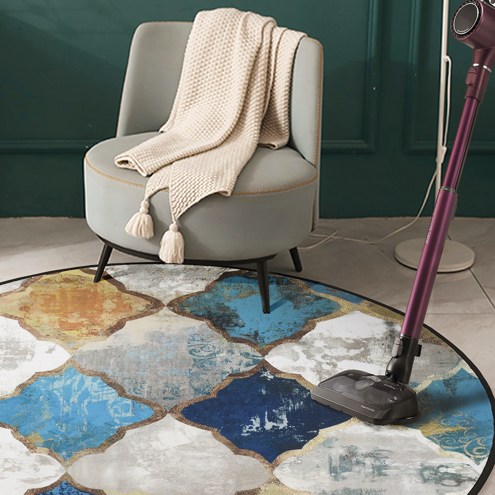 Watch Round Rugs with Geometric Diamond Pattern on Amazon Live