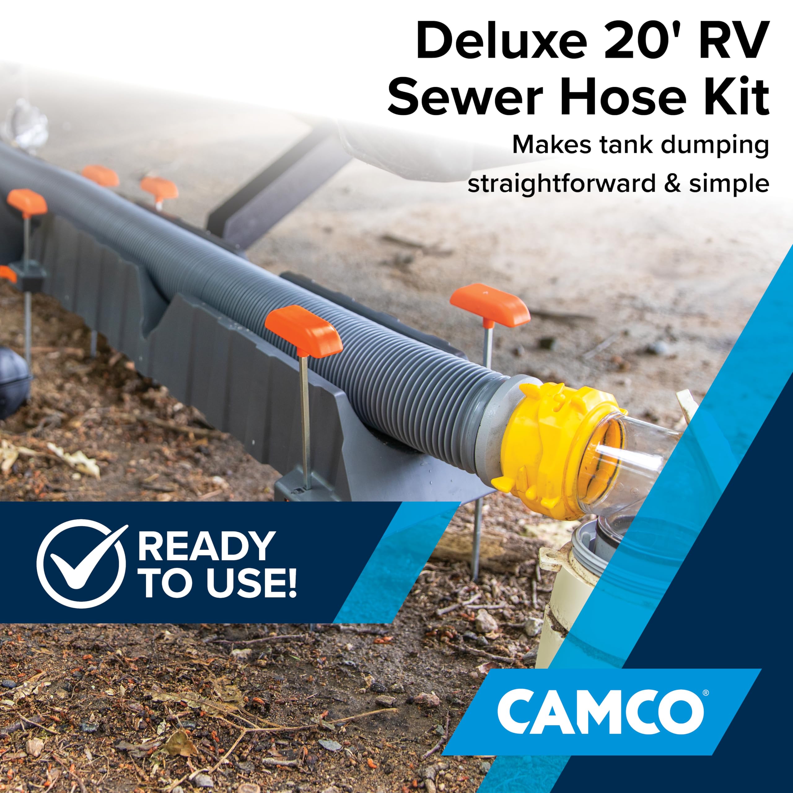 Snapklik.com : Camco Deluxe 20 Sewer Hose Kit