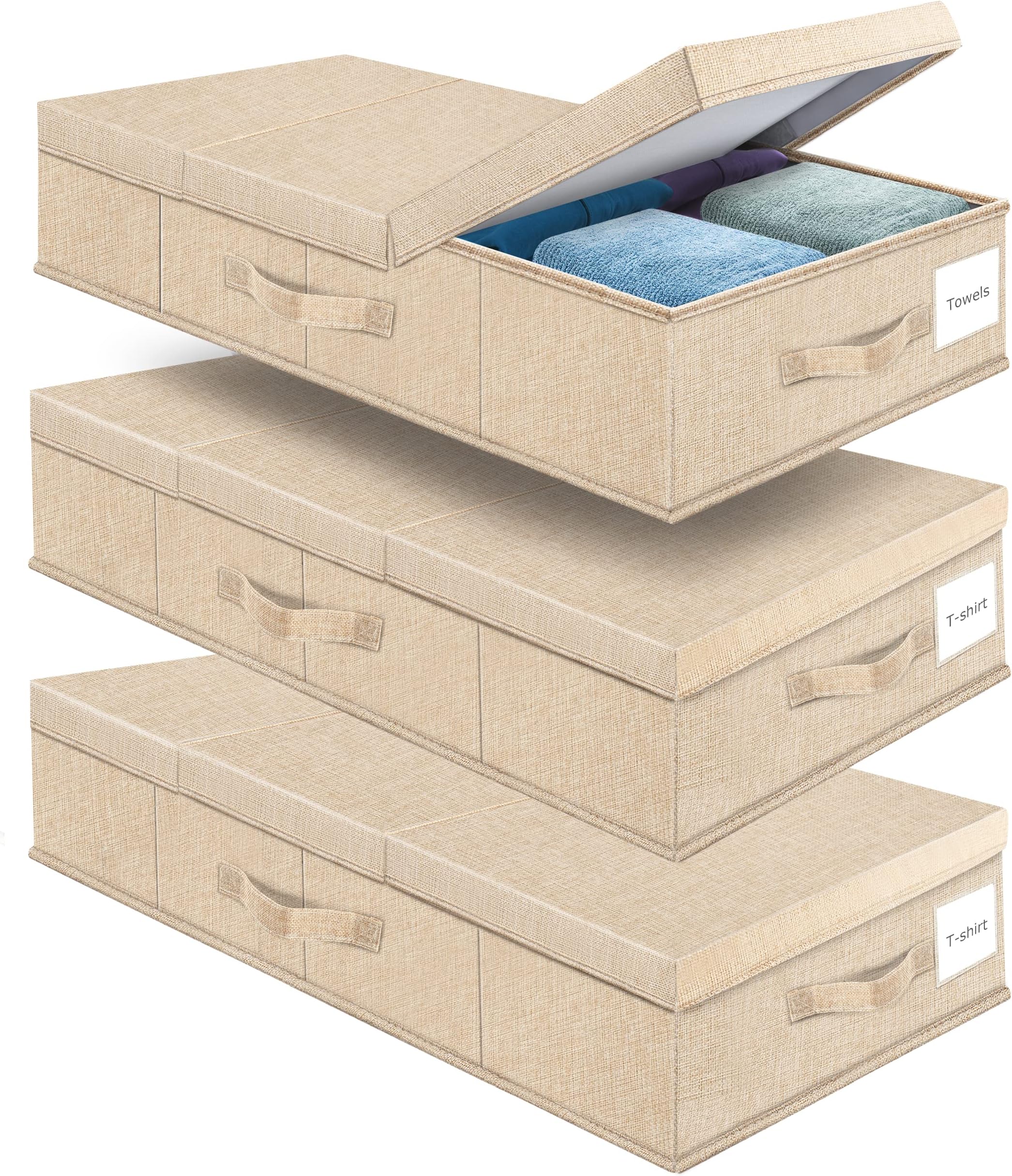 Amazon.com: Jmudren Under Bed Storage Containers with Wheels ...