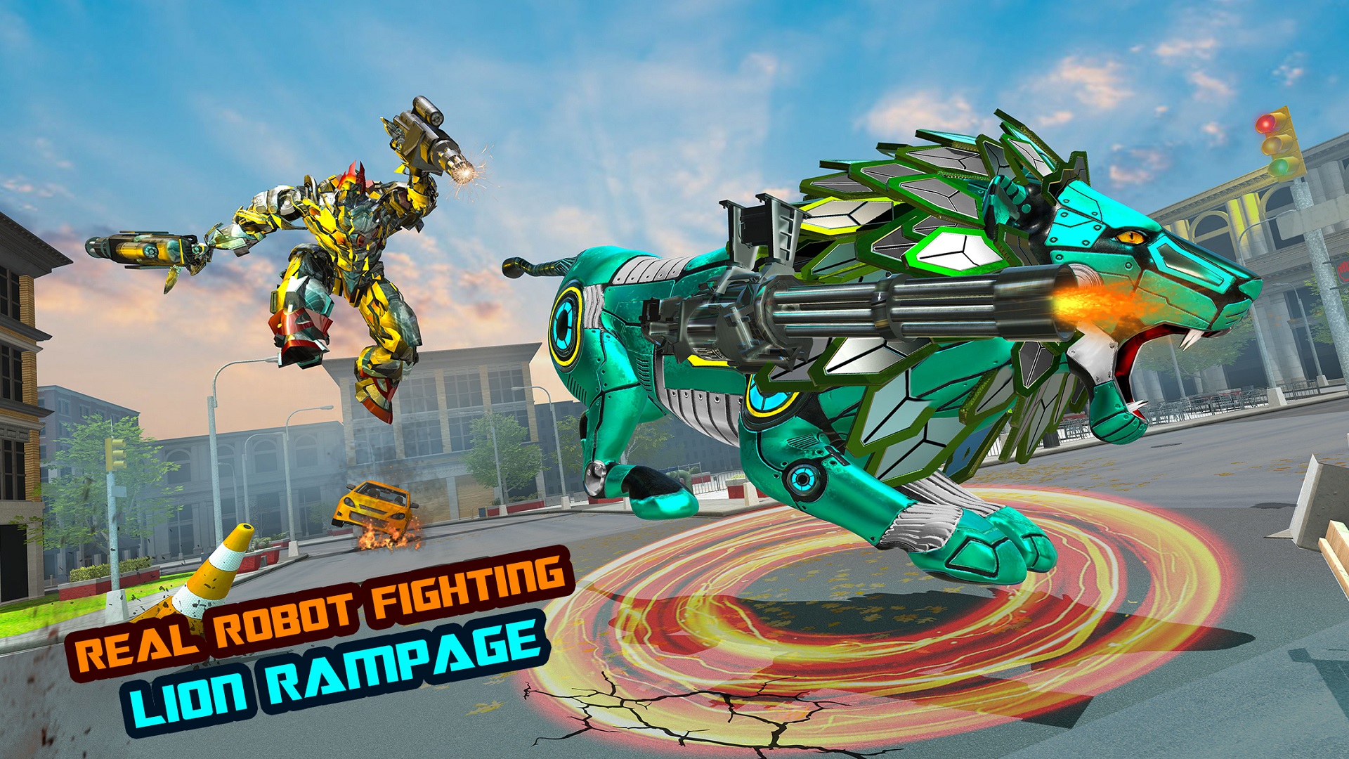 Ultimate Lion Robot Bike Transformation Robot Shooting - App on the Amazon Appstore