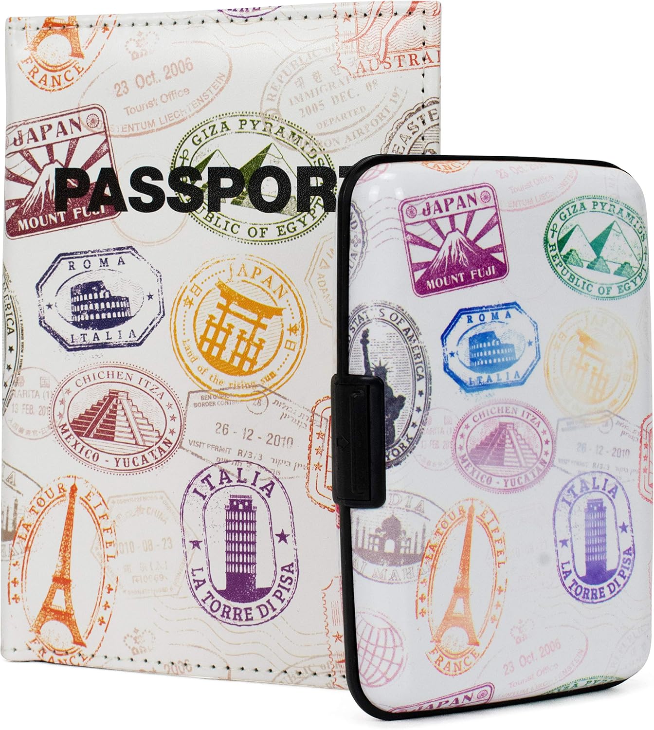 Amazon.com | Miami CarryOn RFID Protected Wallet and Passport Cover Set ...