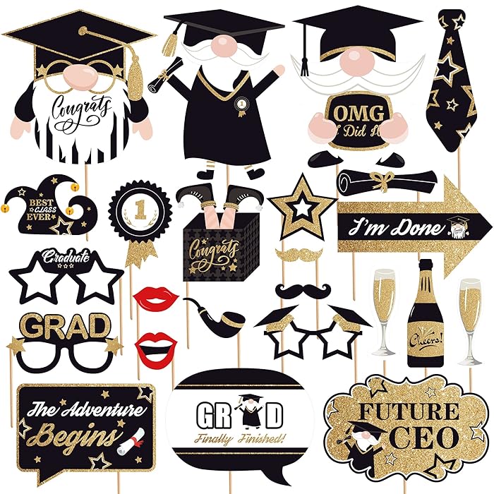 Buy Gnomes Graduation Photo Booth Props 2022 - Graduation Props 2022 ...